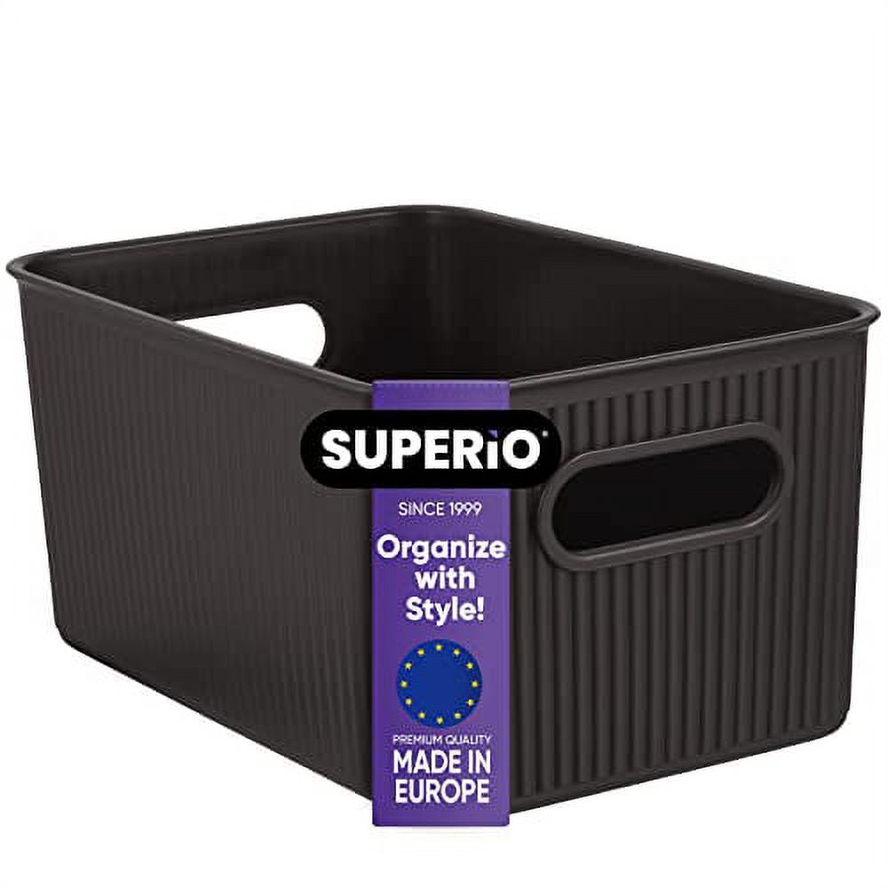 Superio 5 L Ribbed Storage Bin Root - Walmart.com