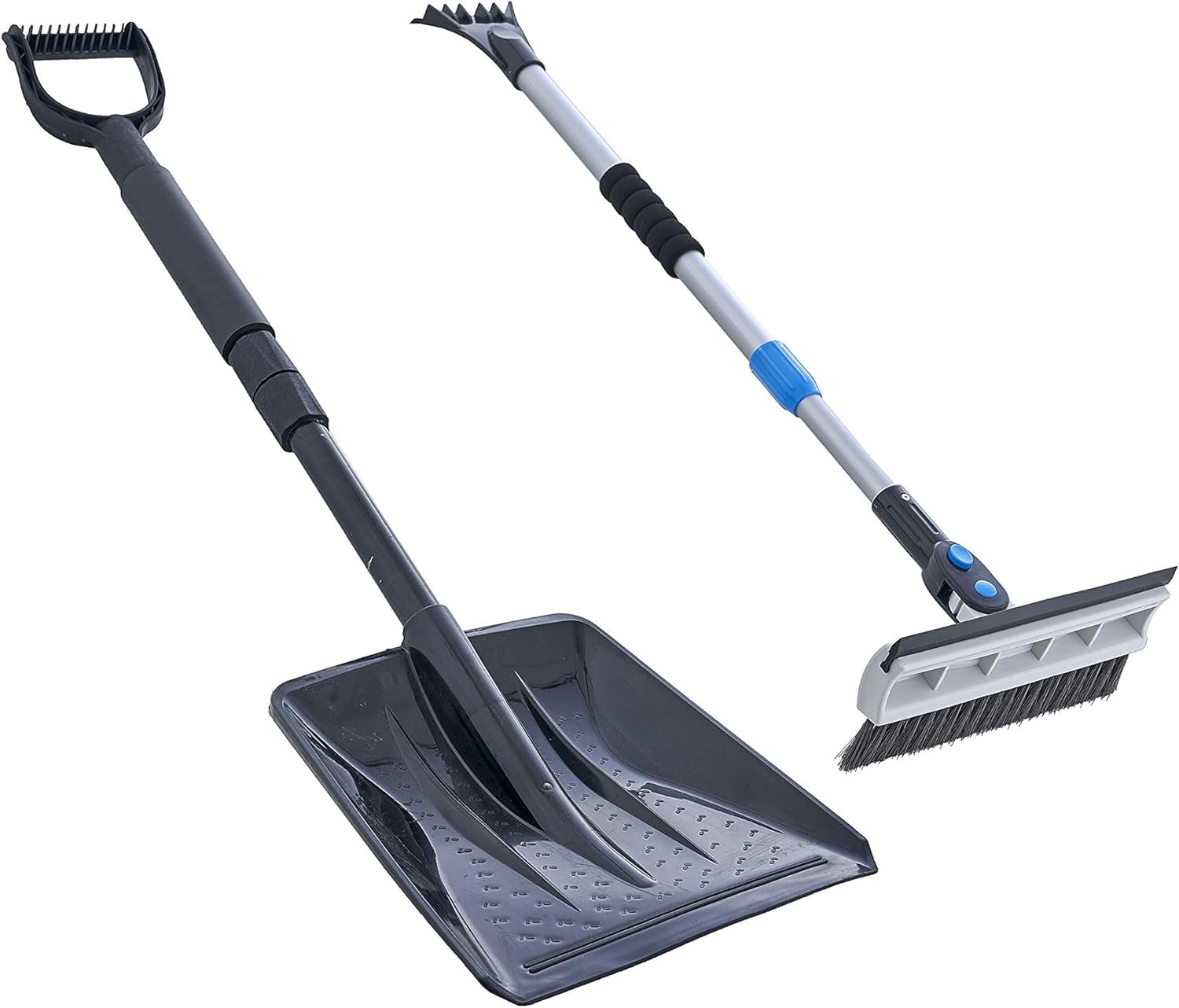 Superio Car Snow Shovel and Brush Telescopic Handle Kit, Emergency Auto ...