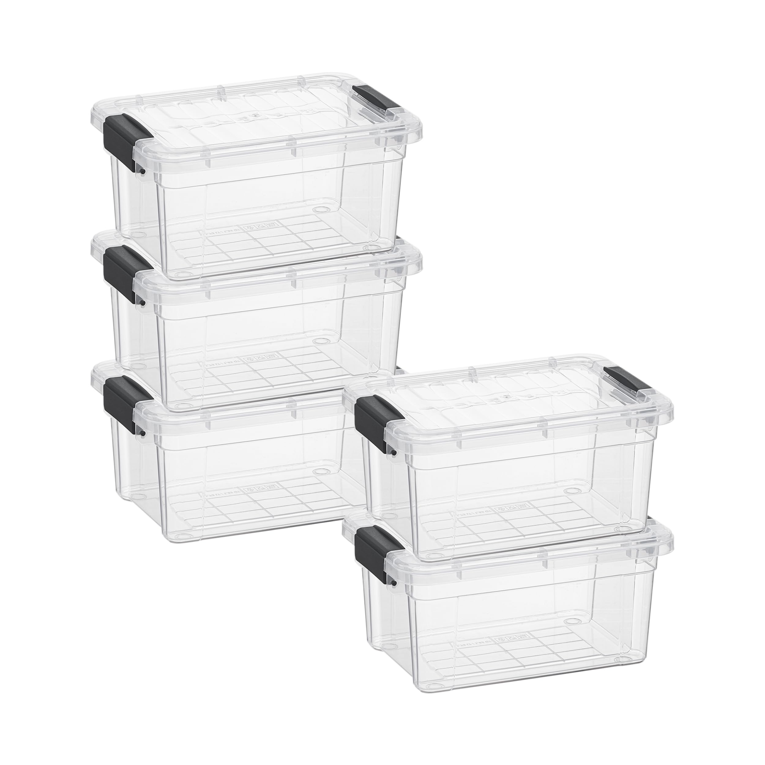 Superio Clear Plastic Storage Bin with Lid,Non-Toxic, BPA Free, Odor ...