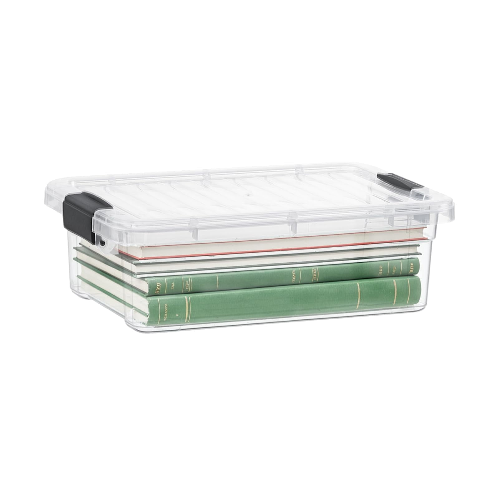 Superio Clear Storage Boxes with Lids, Plastic Container Bins for ...