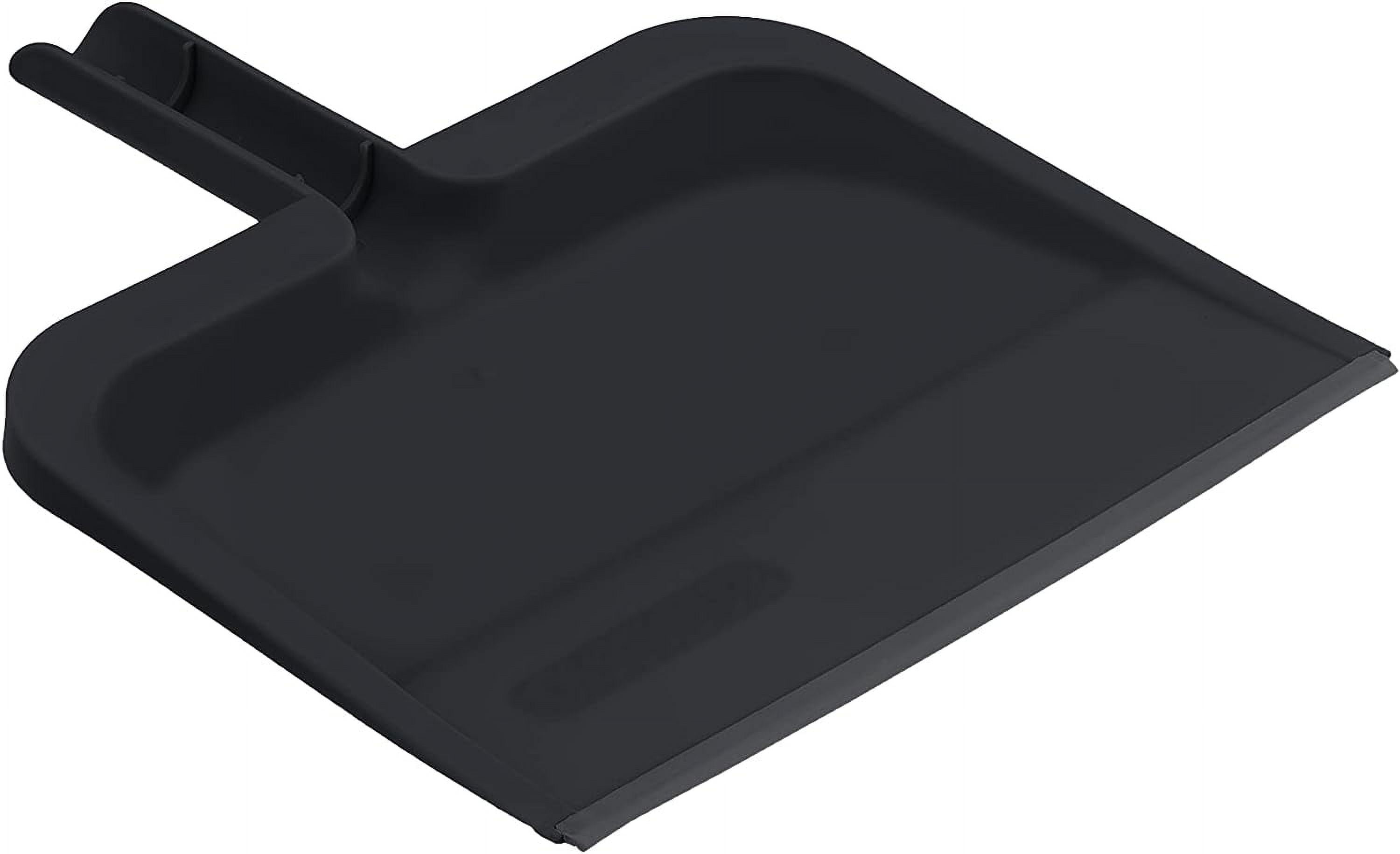 Superio Clip-On Dustpan with Rubber Lip - 10-inch Wide Durable Plastic ...