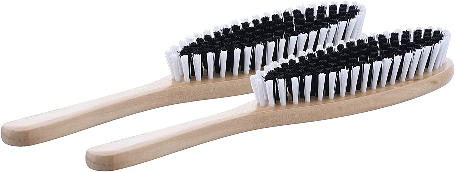 Superio Clothing Brush Sturdy Bristles Durable Wood Handle, Garment ...