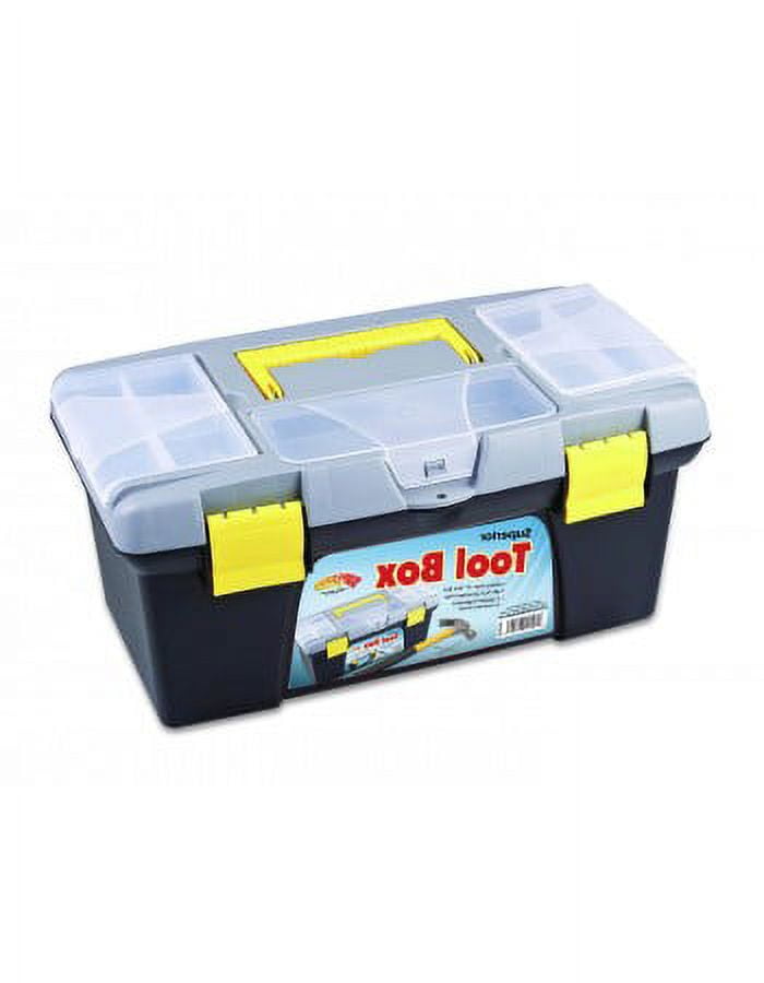 Superio Compact Tool Box with Convenient Lift Out Tray - Walmart.com