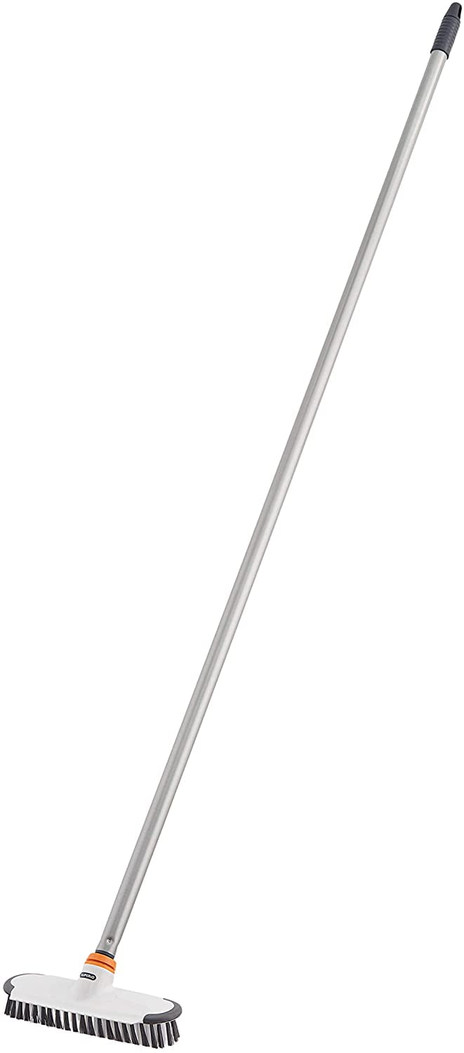 Superio Deck Scrub Brush with Long Handle 48 Inches, Heavy Duty Stiff ...