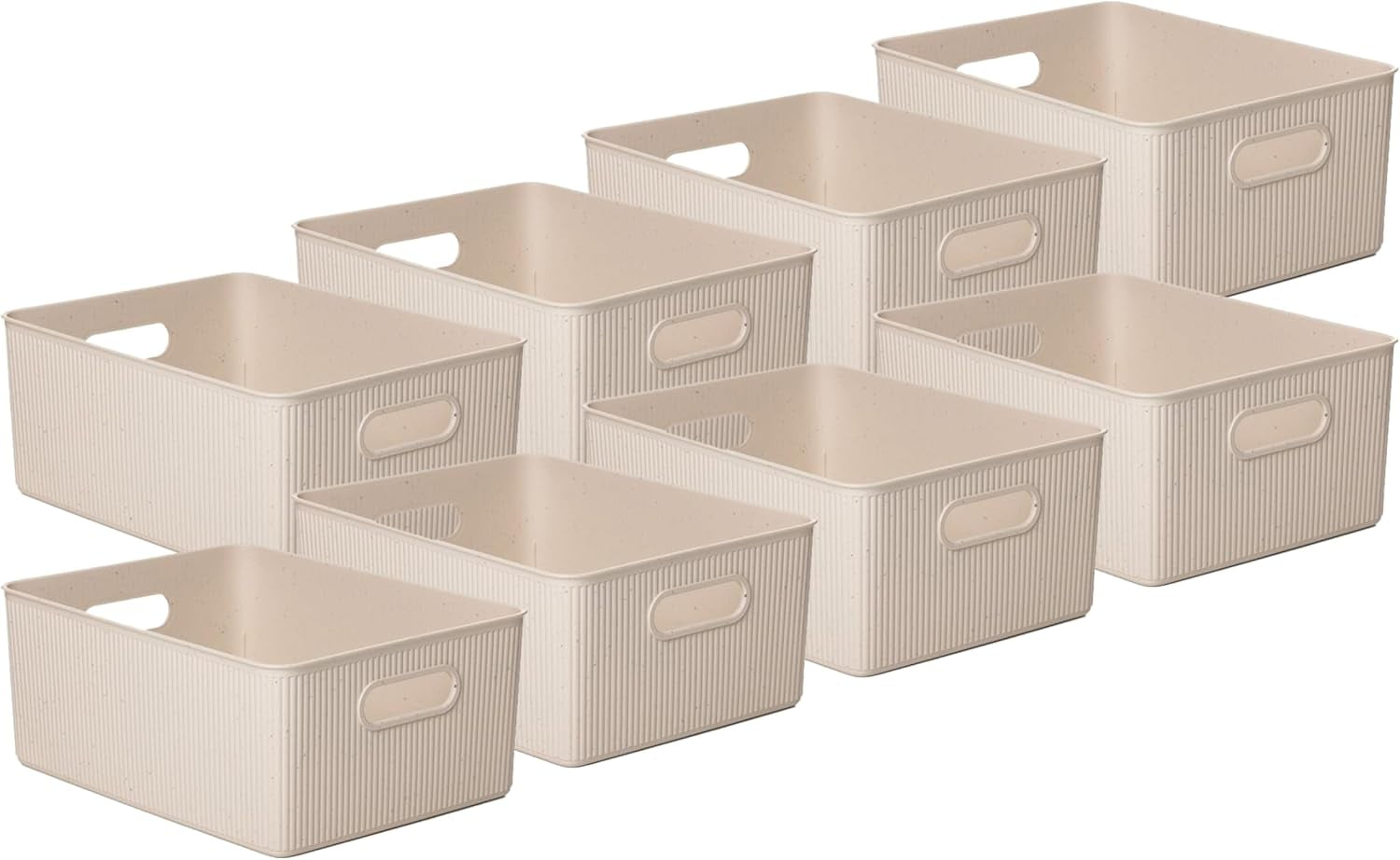 Superio Eco-Friendly Decorative Plastic Open Home Storage Bins ...