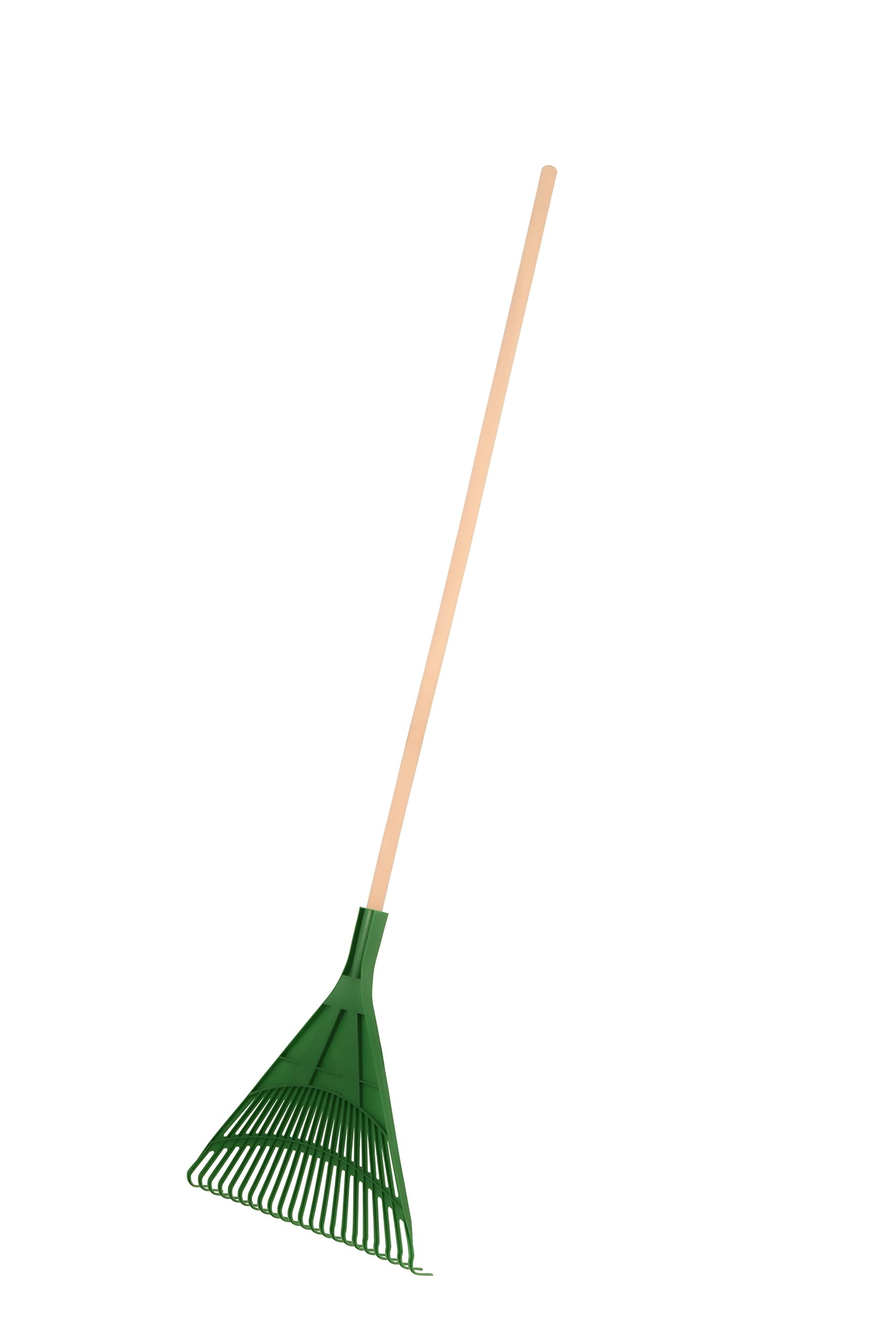 Superio Garden Rake with 48" Wood Handle - Adults size Green/Light ...