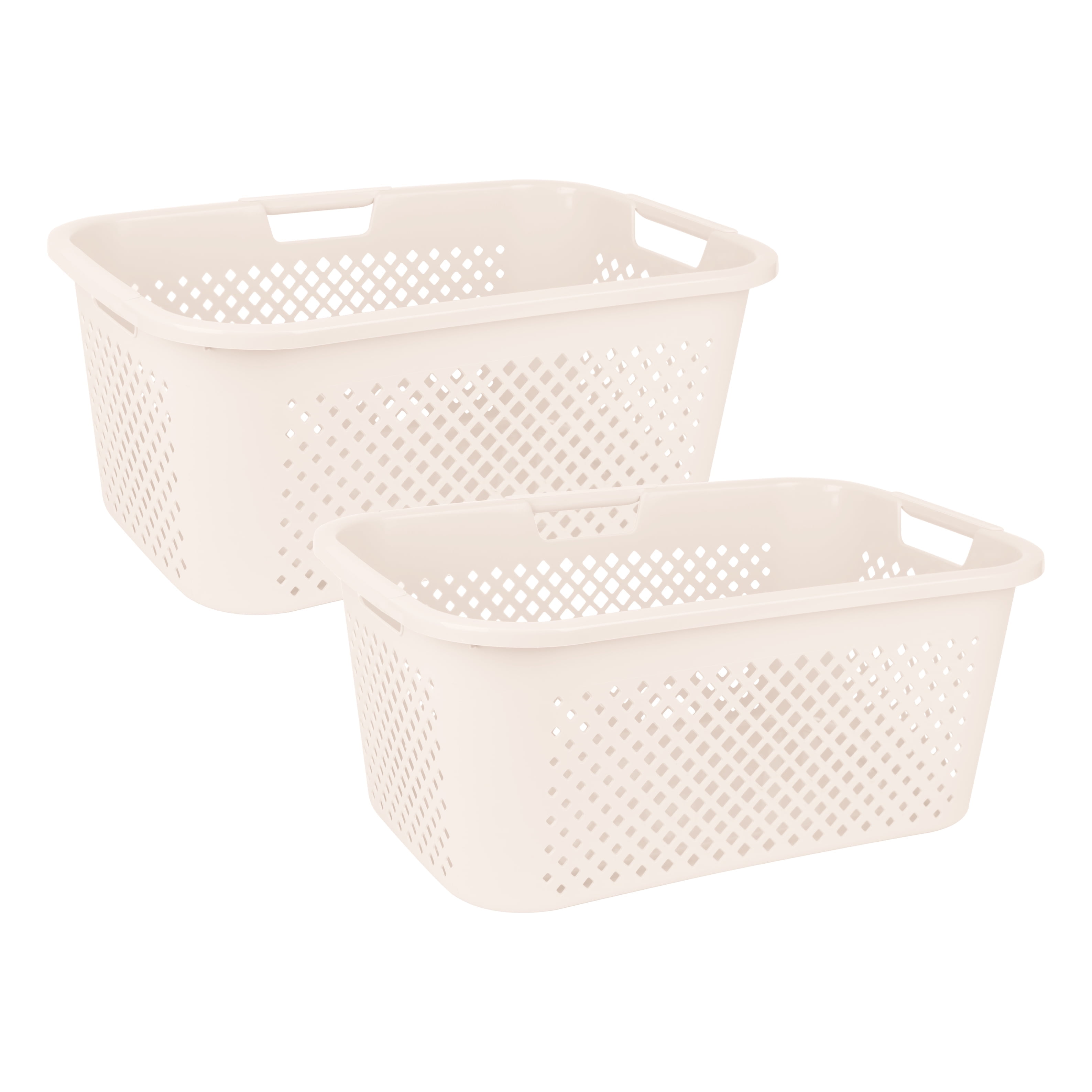 Superio Gradient Perforated Laundry Basket with Ergonomic Handles, 2 ...