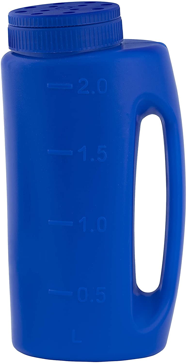 Superio Handheld Ice Melt Salt and Seed Spreader, 2 Liter, Adjustable ...