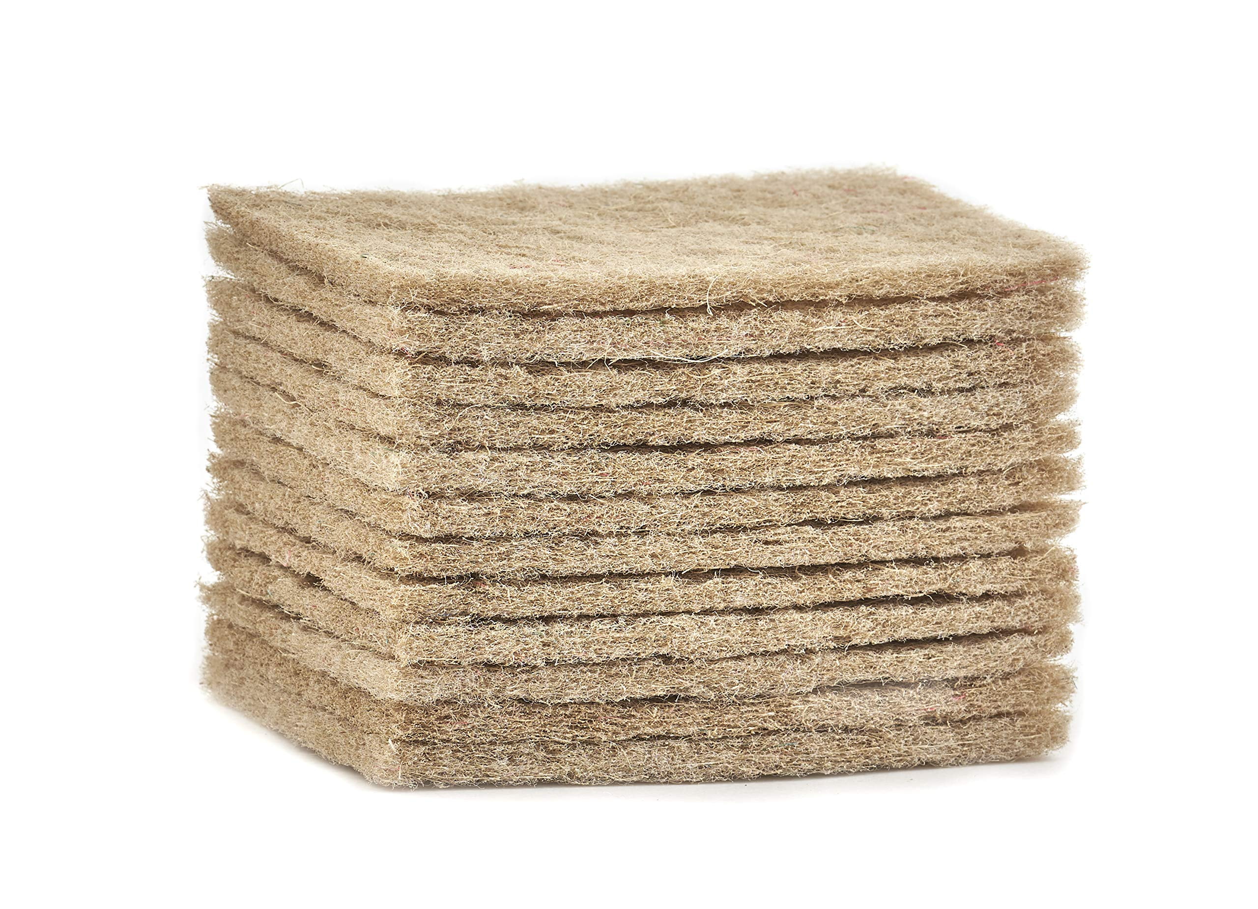 Superio Heavy Duty Natural Sisal Scouring Pads Non Scratch (12 Pack ...