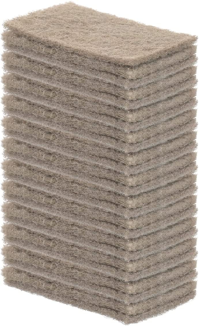 Superio Heavy Duty Natural Sisal Scouring Pads Non Scratch (36 Pack ...