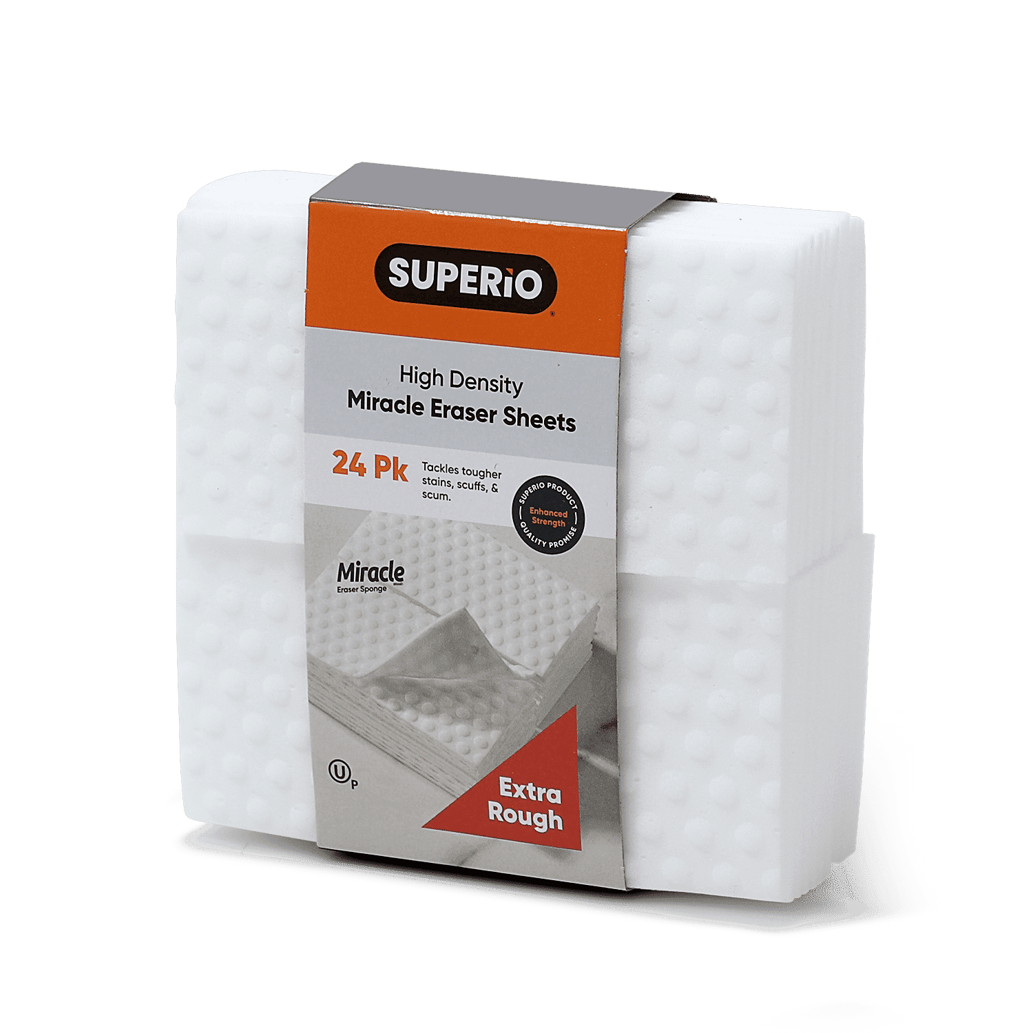 Superio High Density Miracle Eraser Sheets - 24 Count- Extra Durable ...