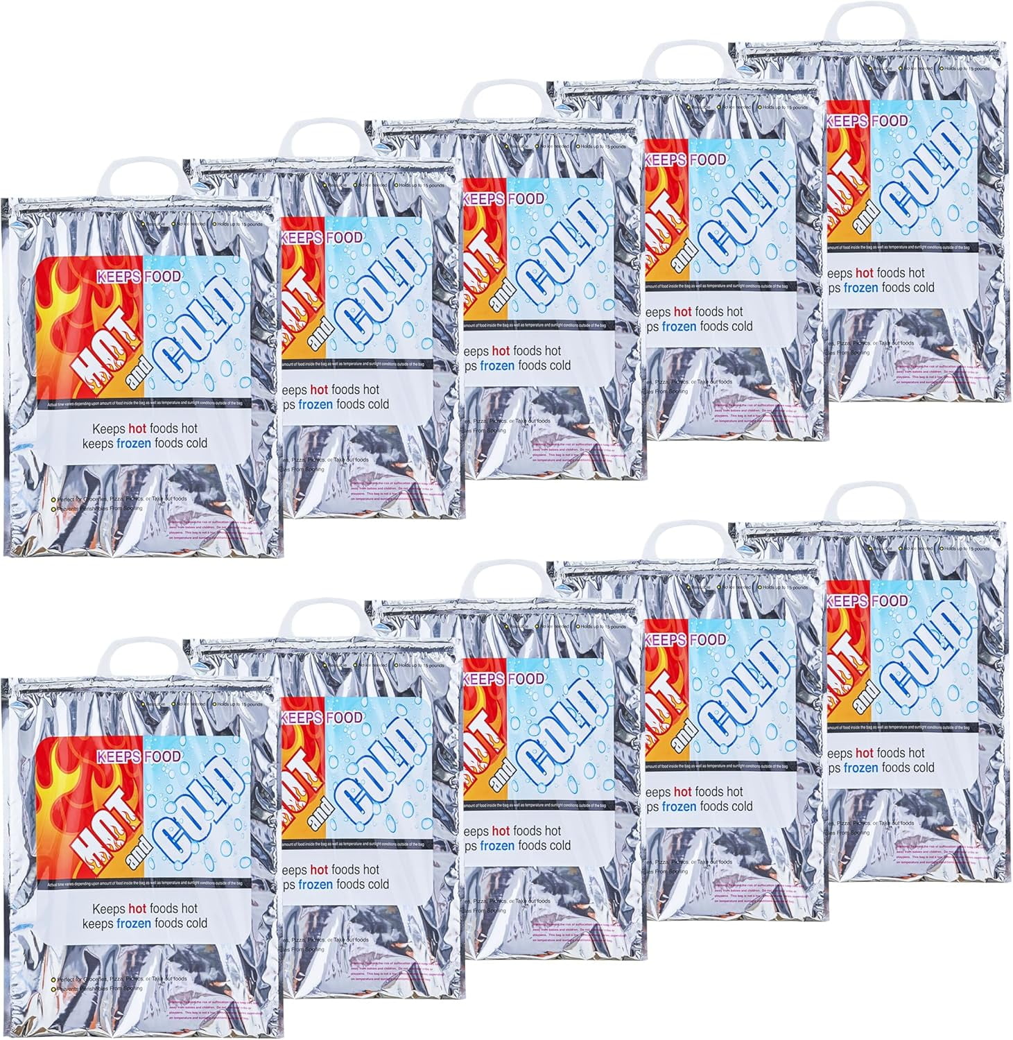 Superio Hot and Cold Insulated Bags for Food Delivery, Grocery Shopping ...