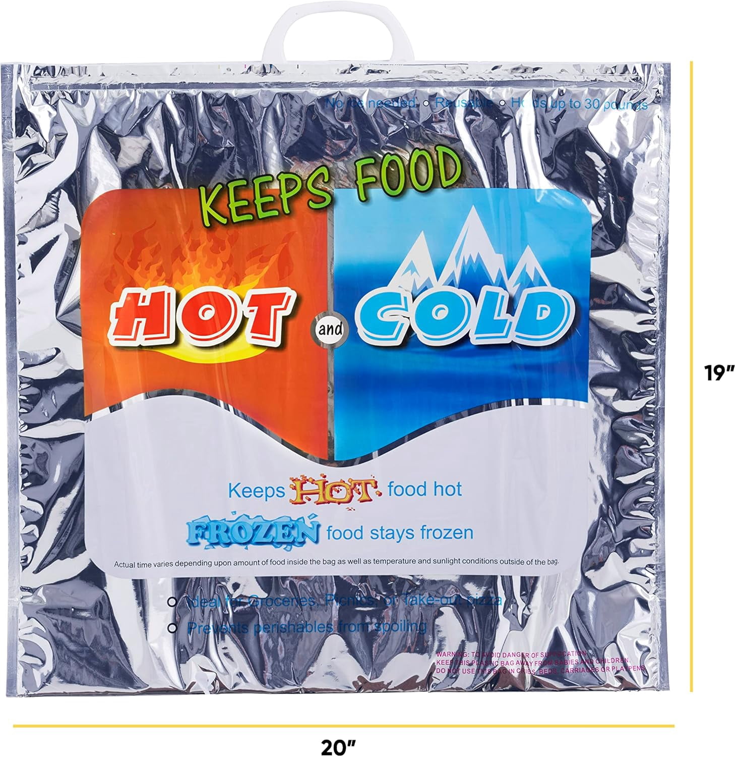 Superio Hot and Cold Insulated Bags for Food Delivery, Grocery Shopping ...