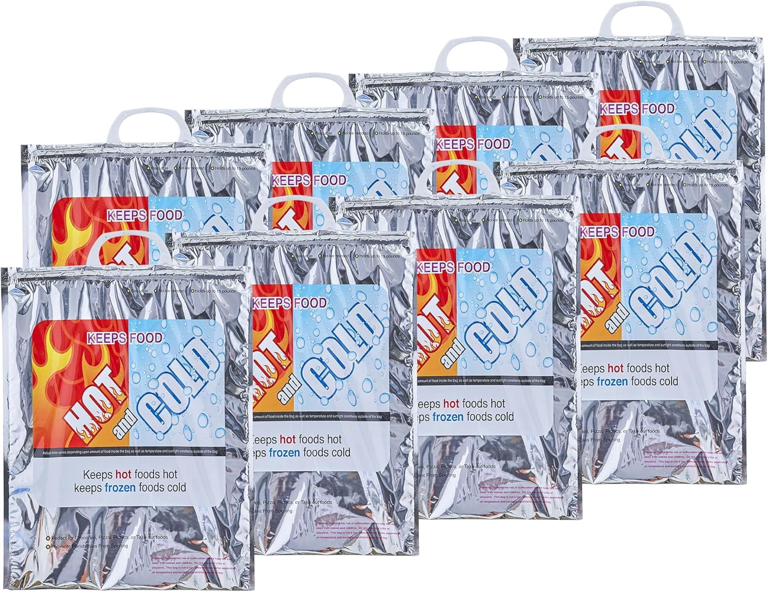 Superio Hot and Cold Insulated Bags for Food Delivery, Grocery Shopping ...