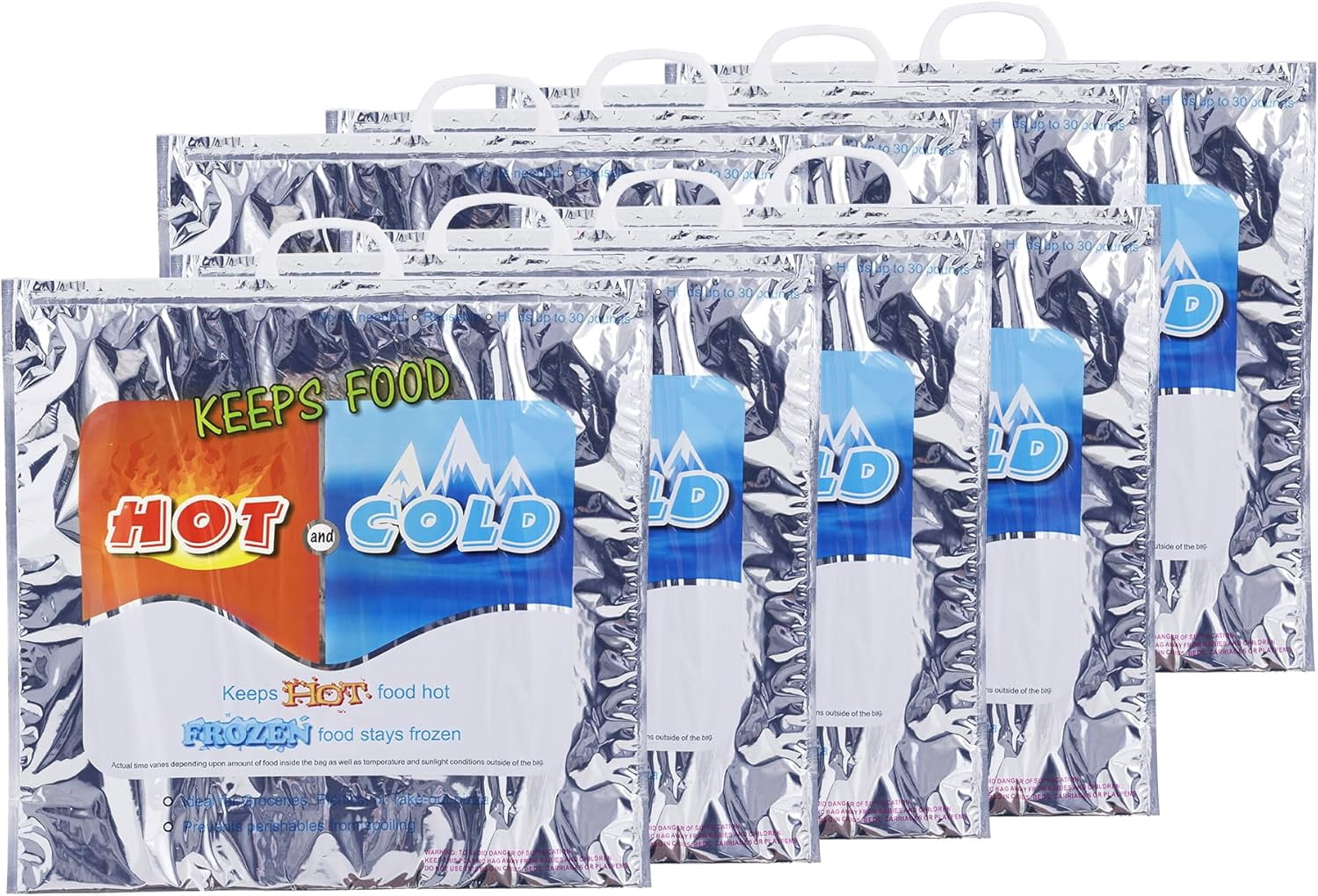 Superio Hot and Cold Insulated Bags for Food Delivery, Grocery Shopping ...