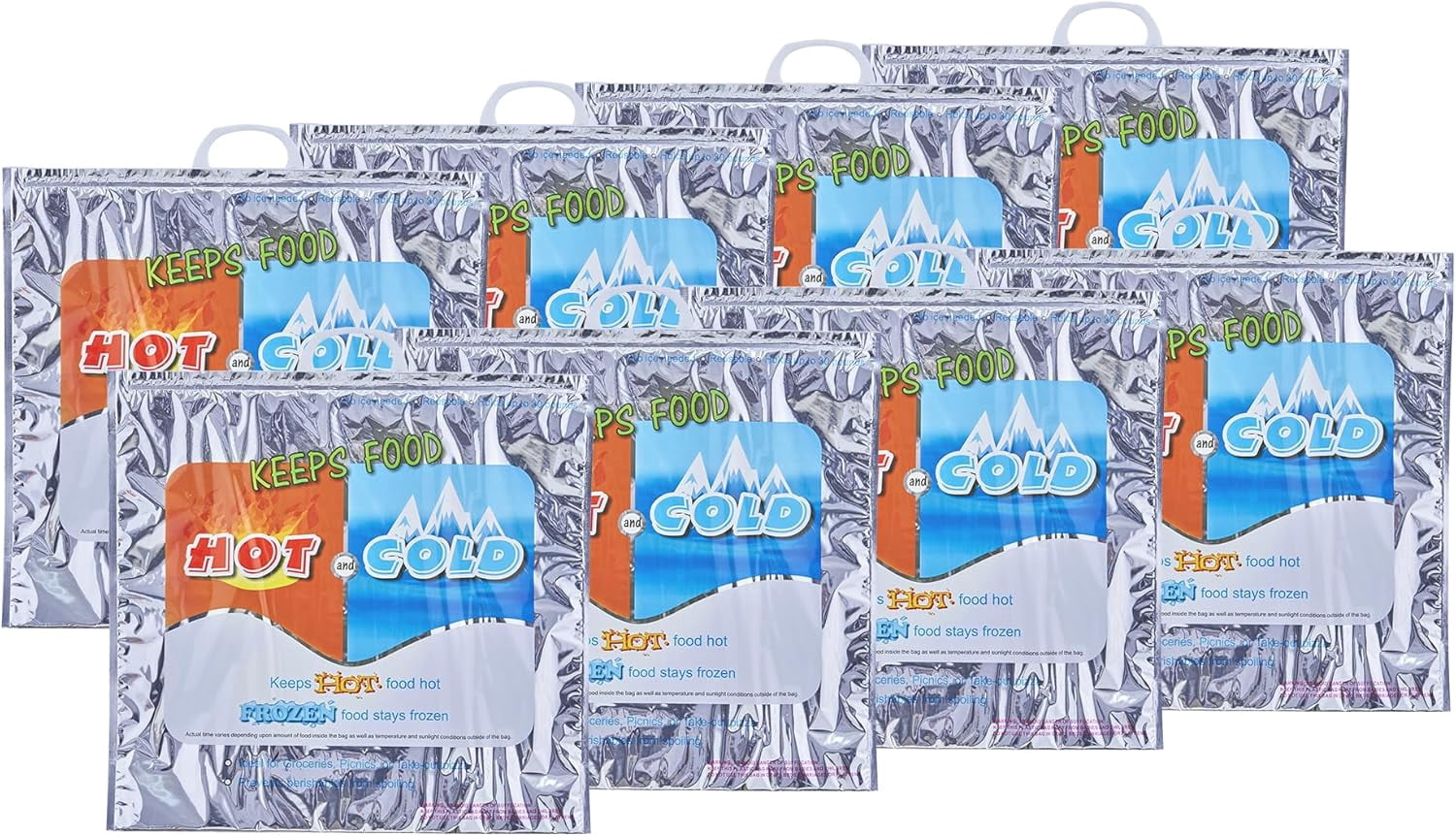 Superio Hot and Cold Insulated Bags for Food Delivery, Grocery Shopping ...