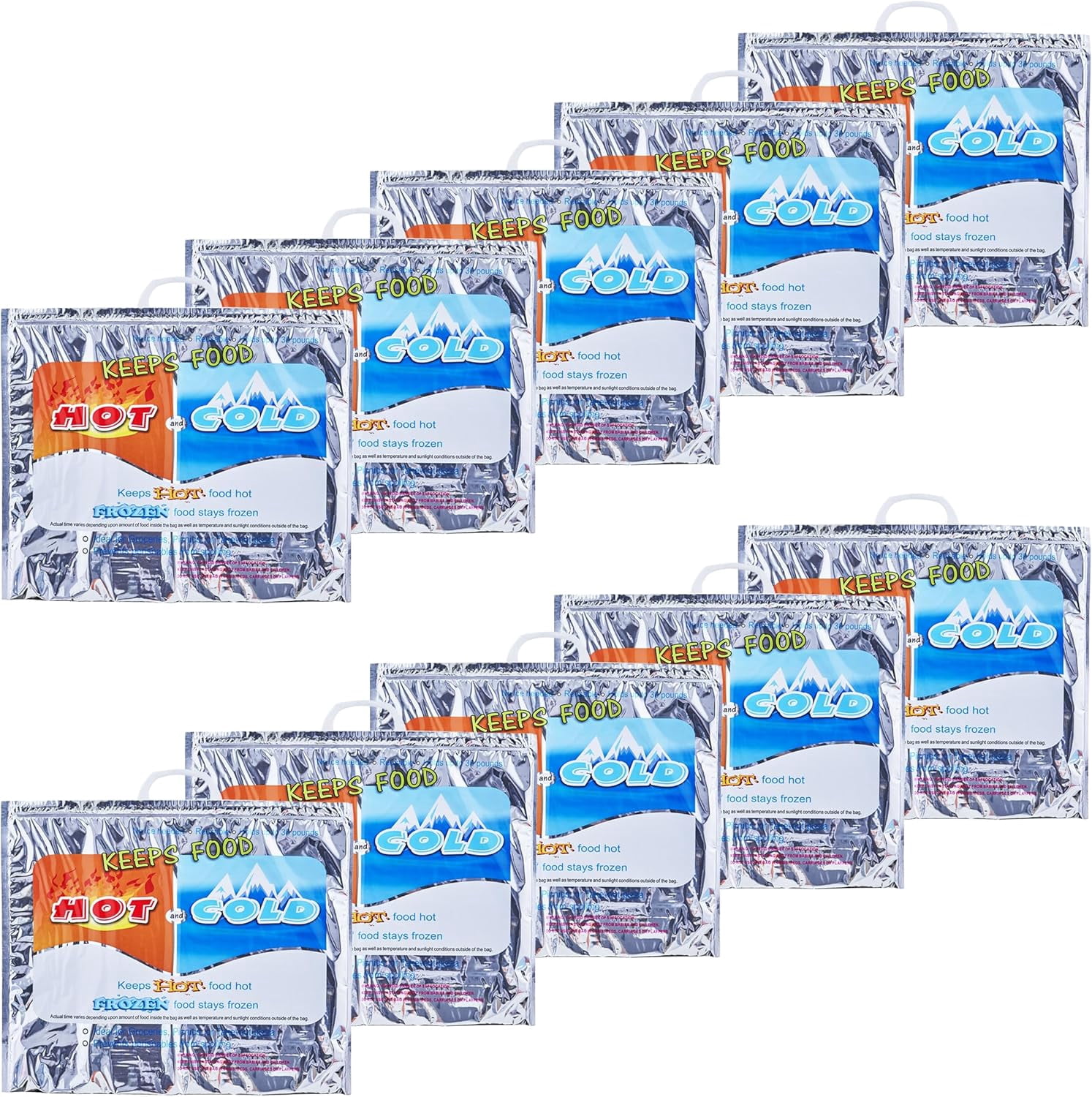 Superio Hot and Cold Insulated Bags for Food Delivery, Grocery Shopping ...