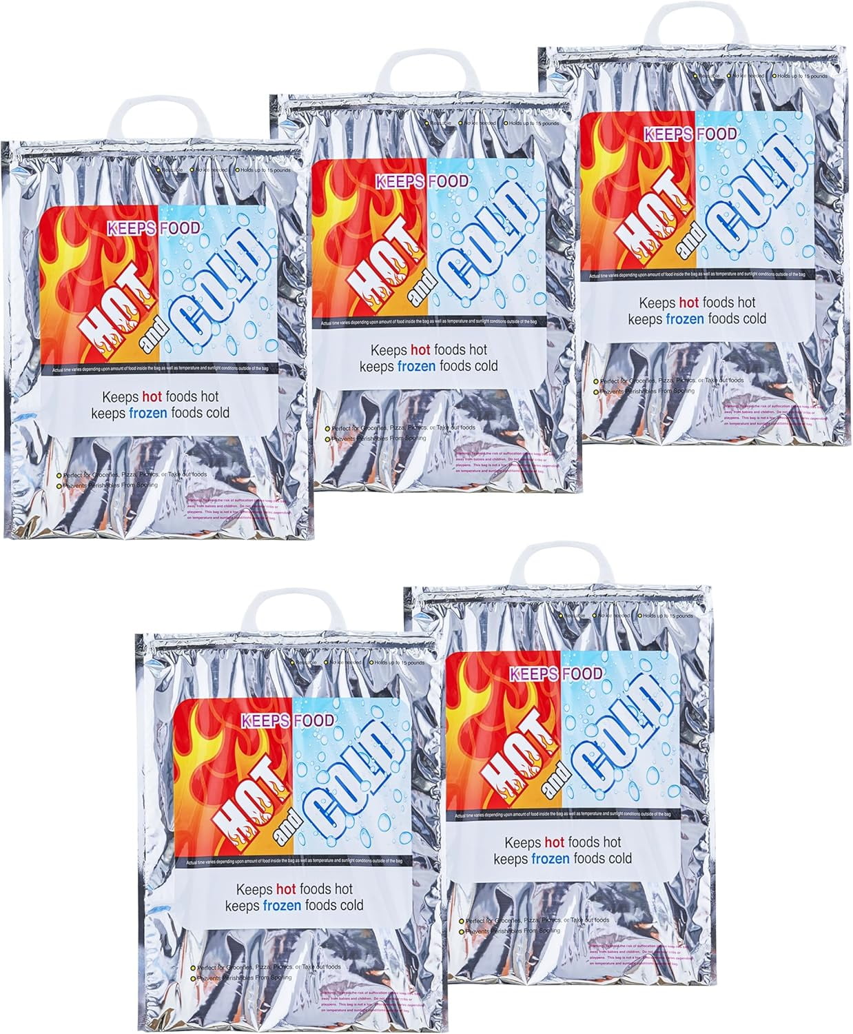 Superio Hot and Cold Insulated Bags for Food Delivery, Grocery Shopping ...