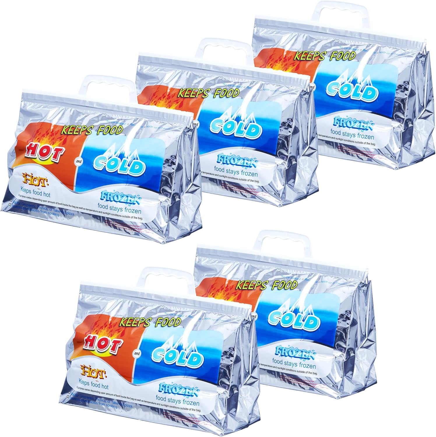 Superio Hot and Cold Insulated Bags for Food Delivery, Grocery Shopping ...
