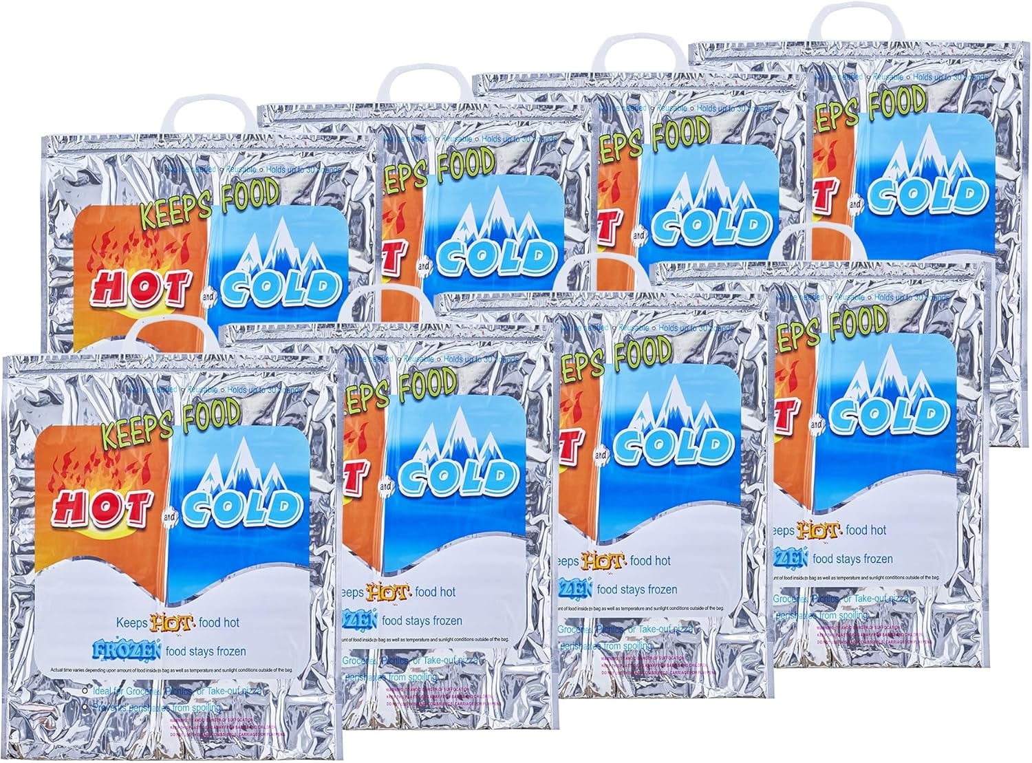 Superio Hot and Cold Insulated Bags for Food Delivery, Grocery Shopping ...