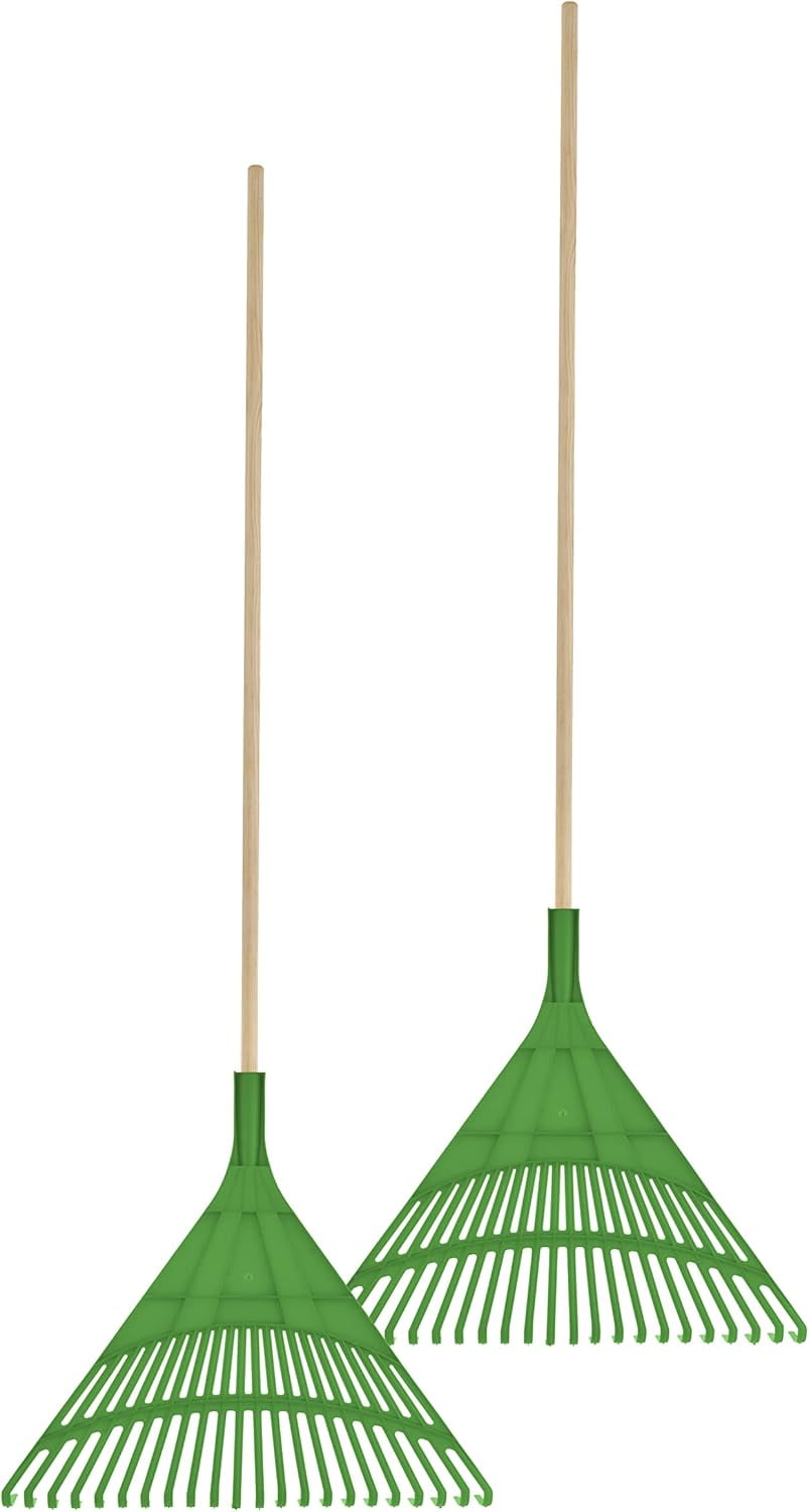 Superio Kids Rake with 24" Hardwood Handle - Kids size Green/Light ...