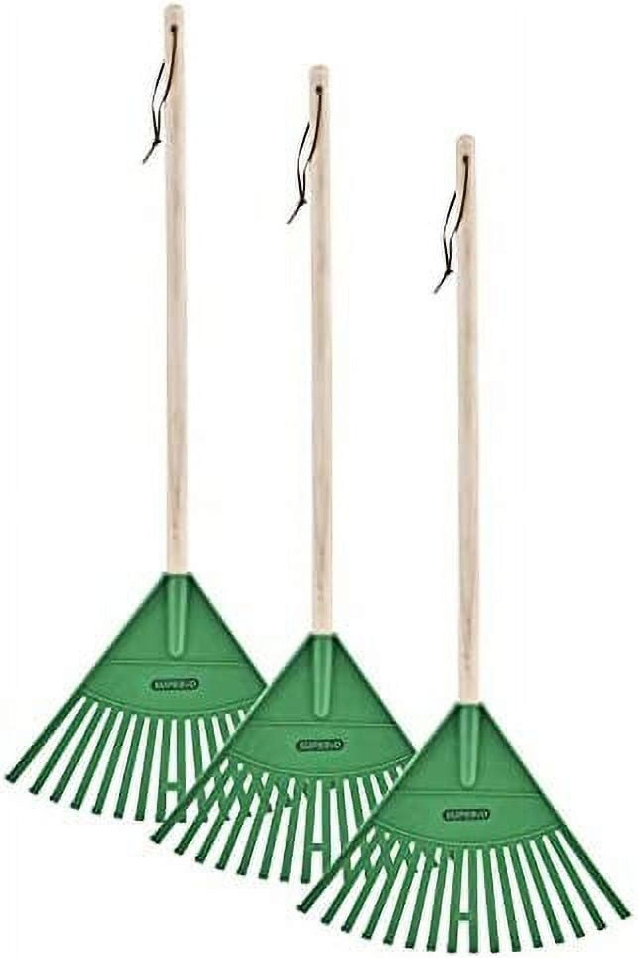 Superio Toddler's Rake, Durable Wood Handle, Green Plastic Head, 34 ...