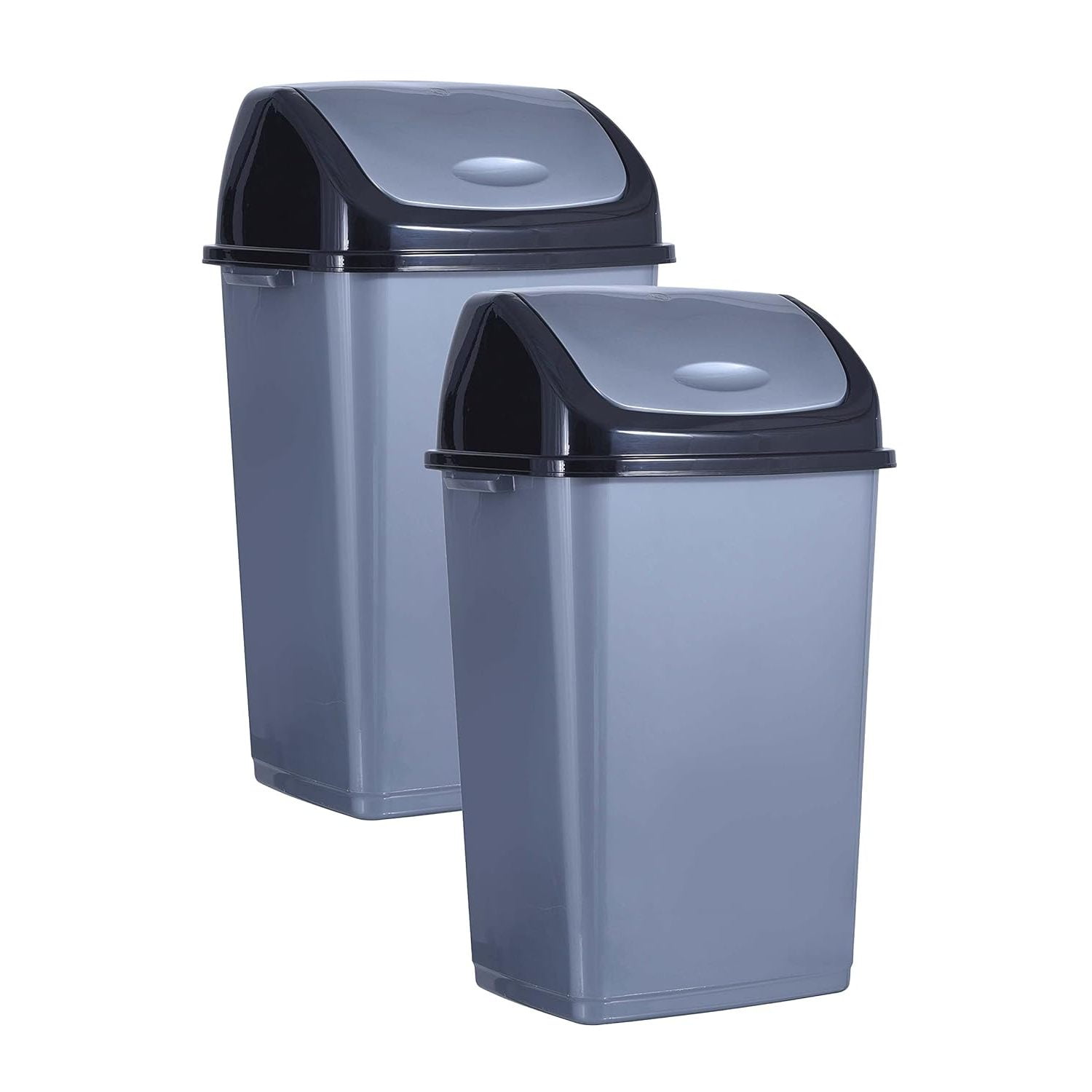 Superio Kitchen Trash Can 13 Gallon with Swing Lid, Plastic Tall ...