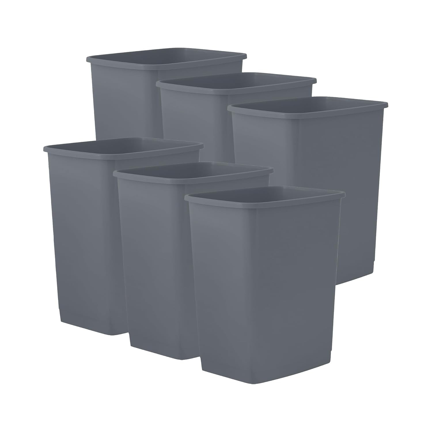 Superio Kitchen Trash Can 9 Gallon Slim Waste Bin 37 Qt Durable Plastic ...