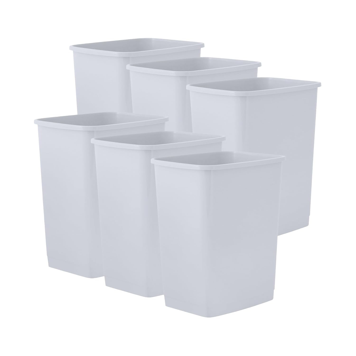 Superio Kitchen Trash Can 9 Gallon Slim Waste Bin 37 Qt Durable Plastic ...