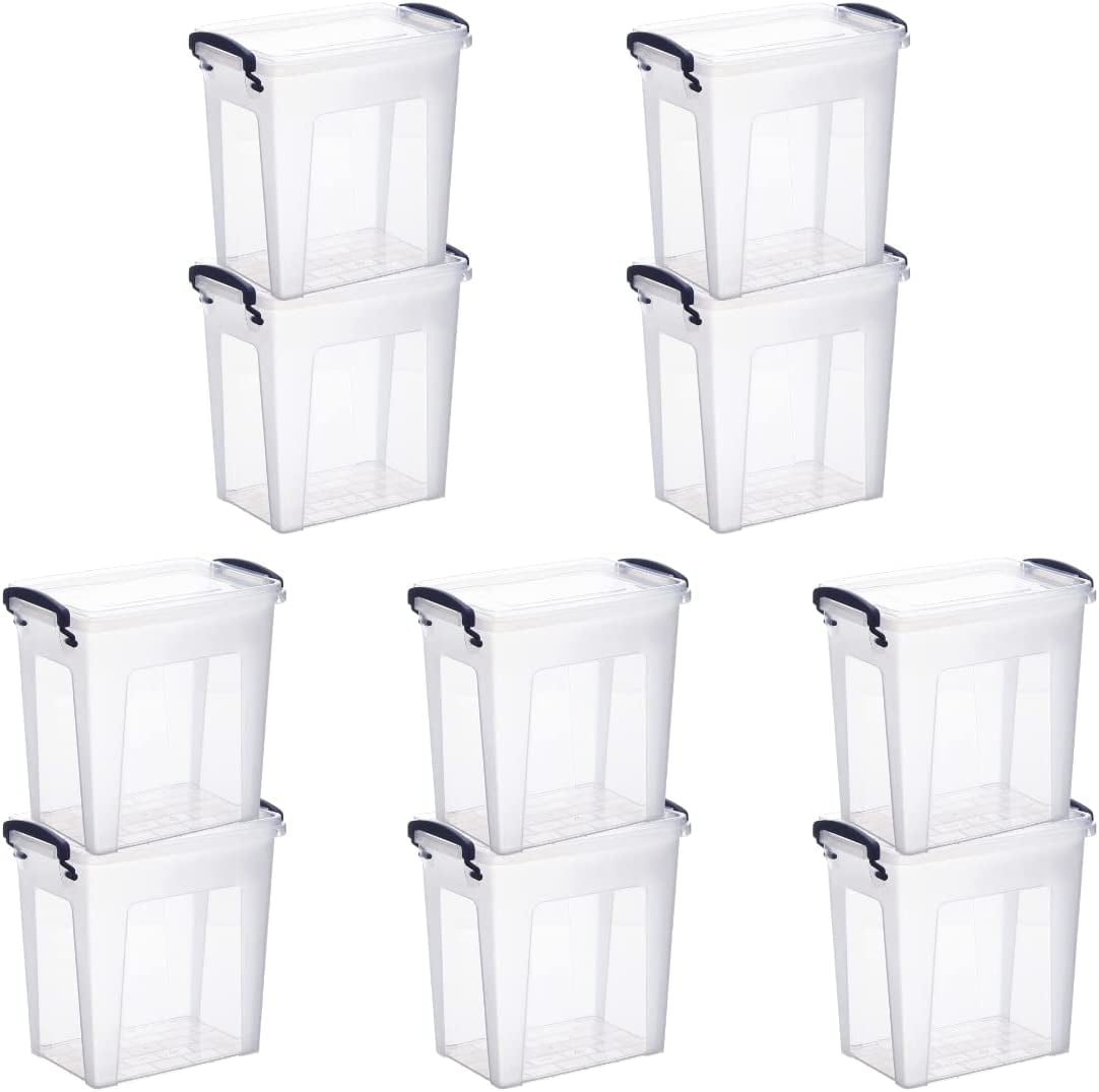 Superio Letter Size Storage Containers for Office, 20 Qt. (10 Pack), X ...