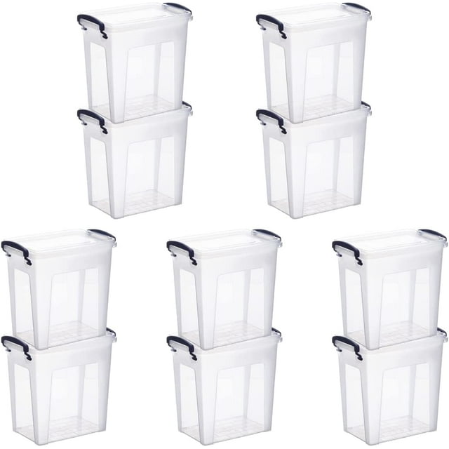 Superio Letter Size Storage Containers for Office, 20 Qt. (10 Pack), X ...