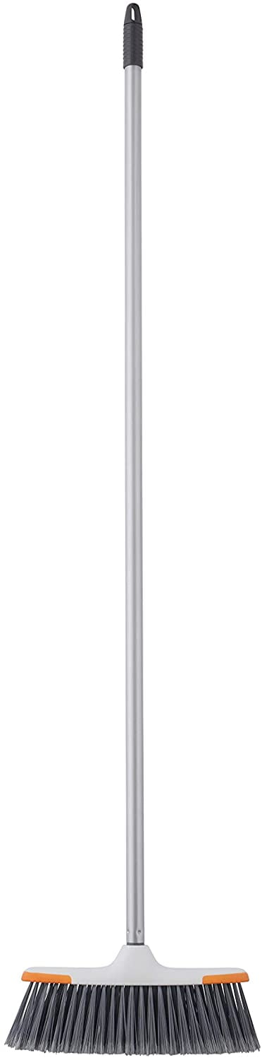 Superio Lightweight Grey Essential Household Broom with Metal Handle ...