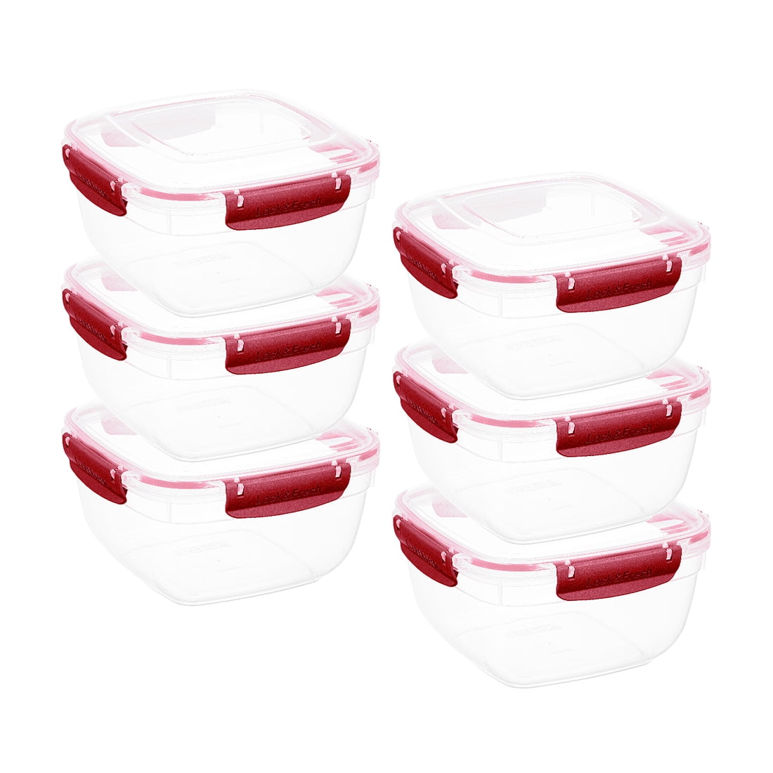 Superio Lock and Fresh Airtight Food Storage Containers with Lids for ...