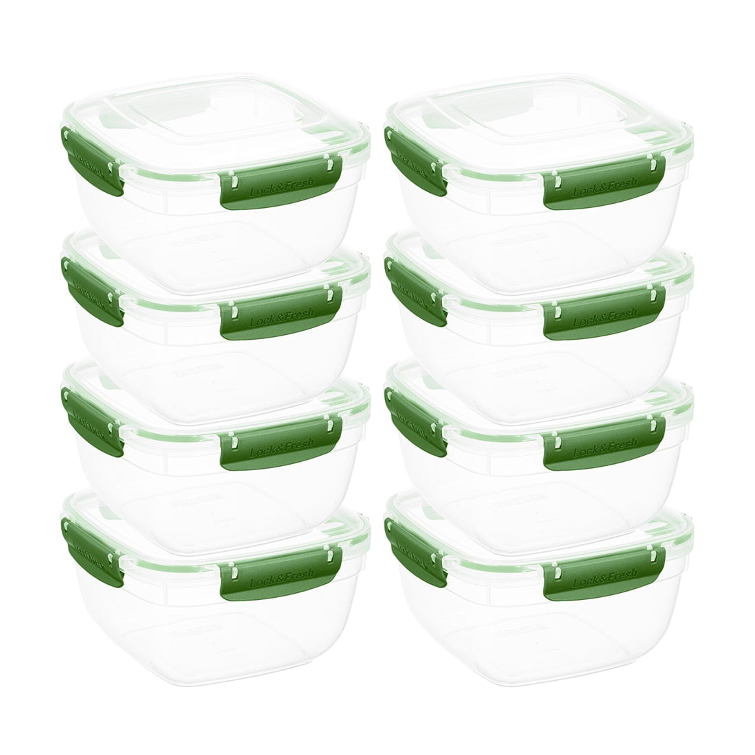 Superio Lock and Fresh Airtight Food Storage Containers with Lids for ...