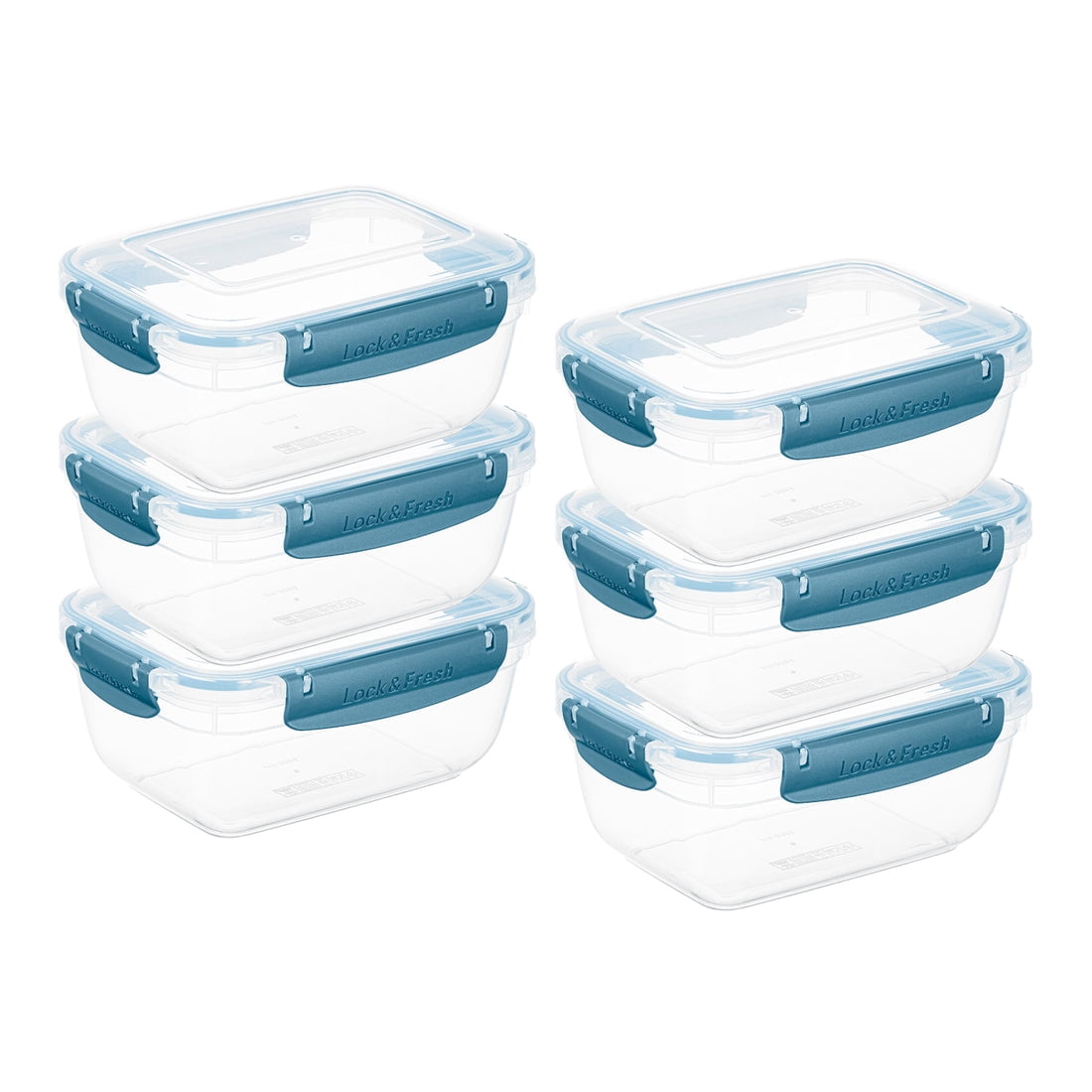 Superio Lock and Fresh Airtight Food Storage Containers with Lids for ...