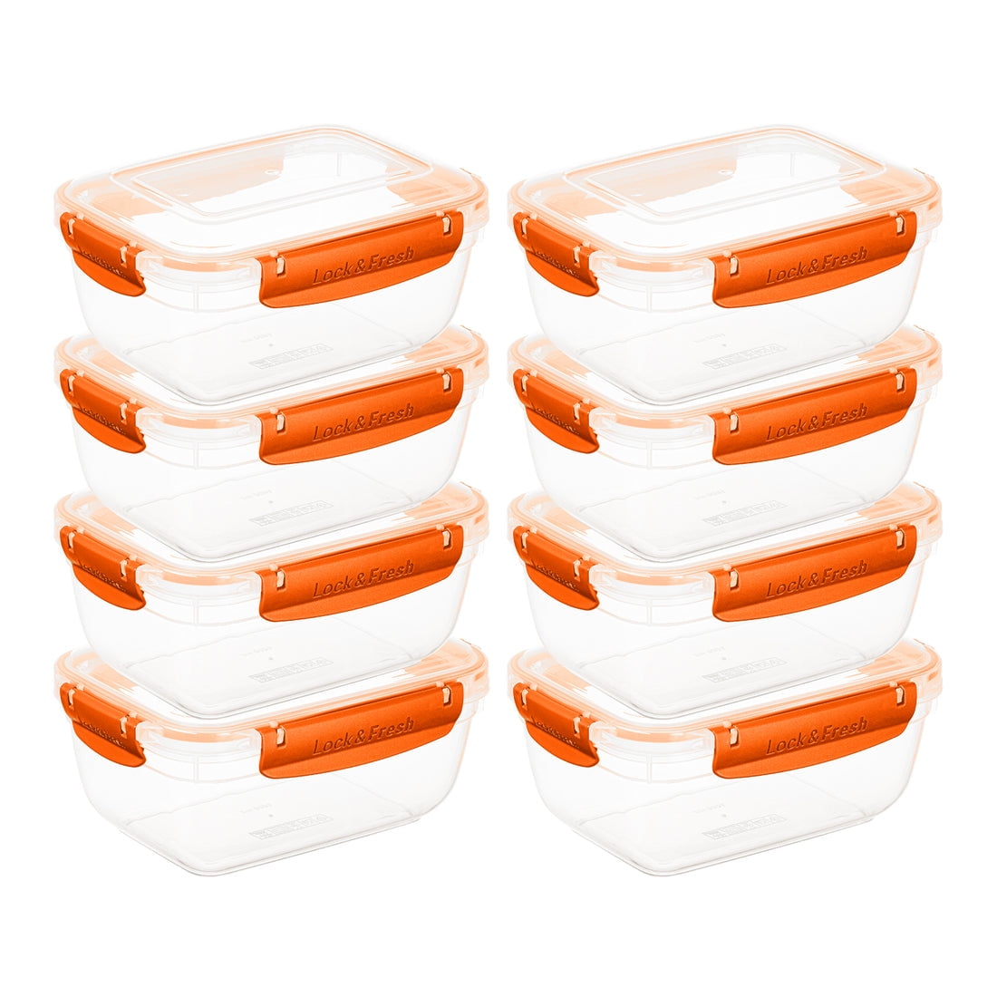 Superio Lock and Fresh Airtight Food Storage Containers with Lids for ...