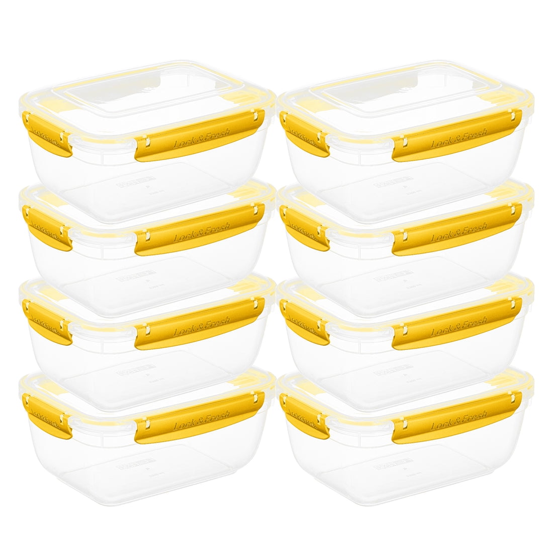 Superio Lock and Fresh Airtight Food Storage Containers with Lids for ...