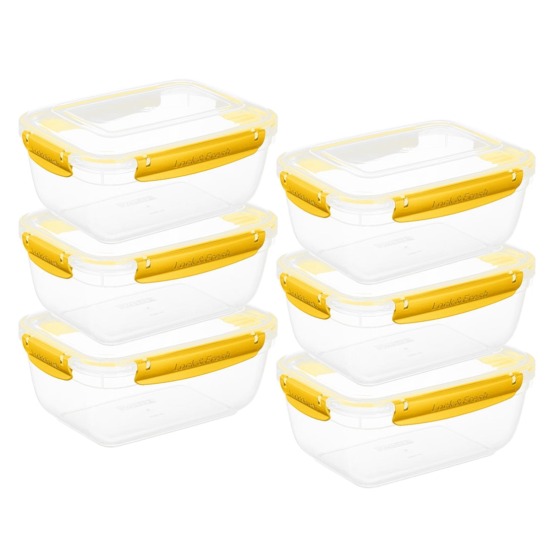 Superio Lock and Fresh Airtight Food Storage Containers with Lids for ...