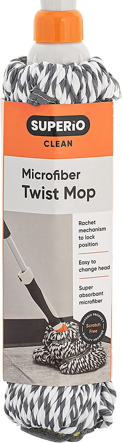 Superio Microfiber Mop Refill, Ultra-Absorbent Cleaning Head with ...
