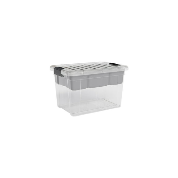 Superio Mini Storage Container Organizing Bin with Removable Tray Deep ...