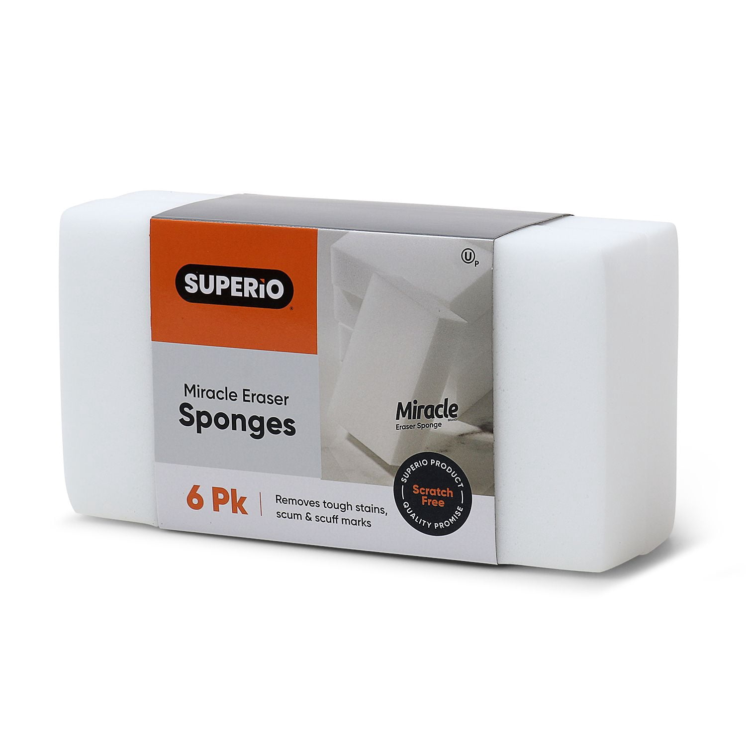 Superio Miracle Eraser Sponges - 6 Count - Effective Cleaning for ...