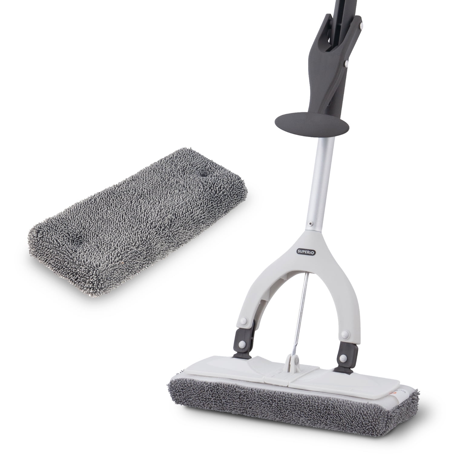 Superio Miracle Microfiber Self-Wringing Flat Mop with Telescopic ...