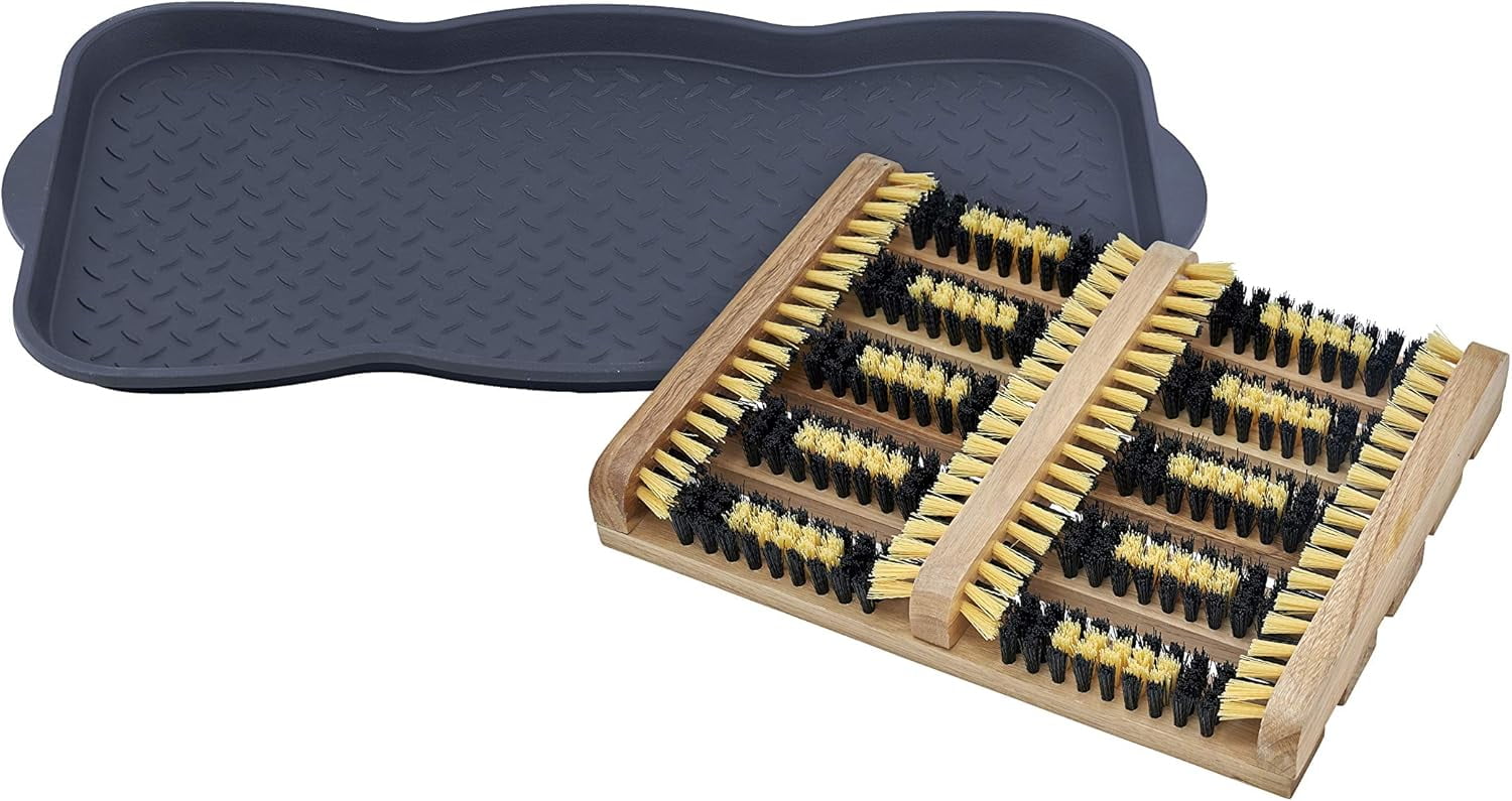 Superio Multi-Purpose Shoe and Boot Tray and Scraper- Protect Floors ...