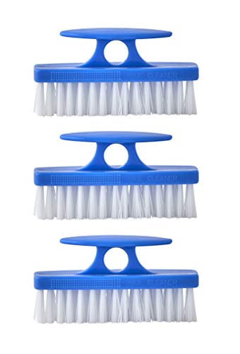 Superio Nail Brush Set (3 Pack) Cleaner with Handle - Durable Brush ...