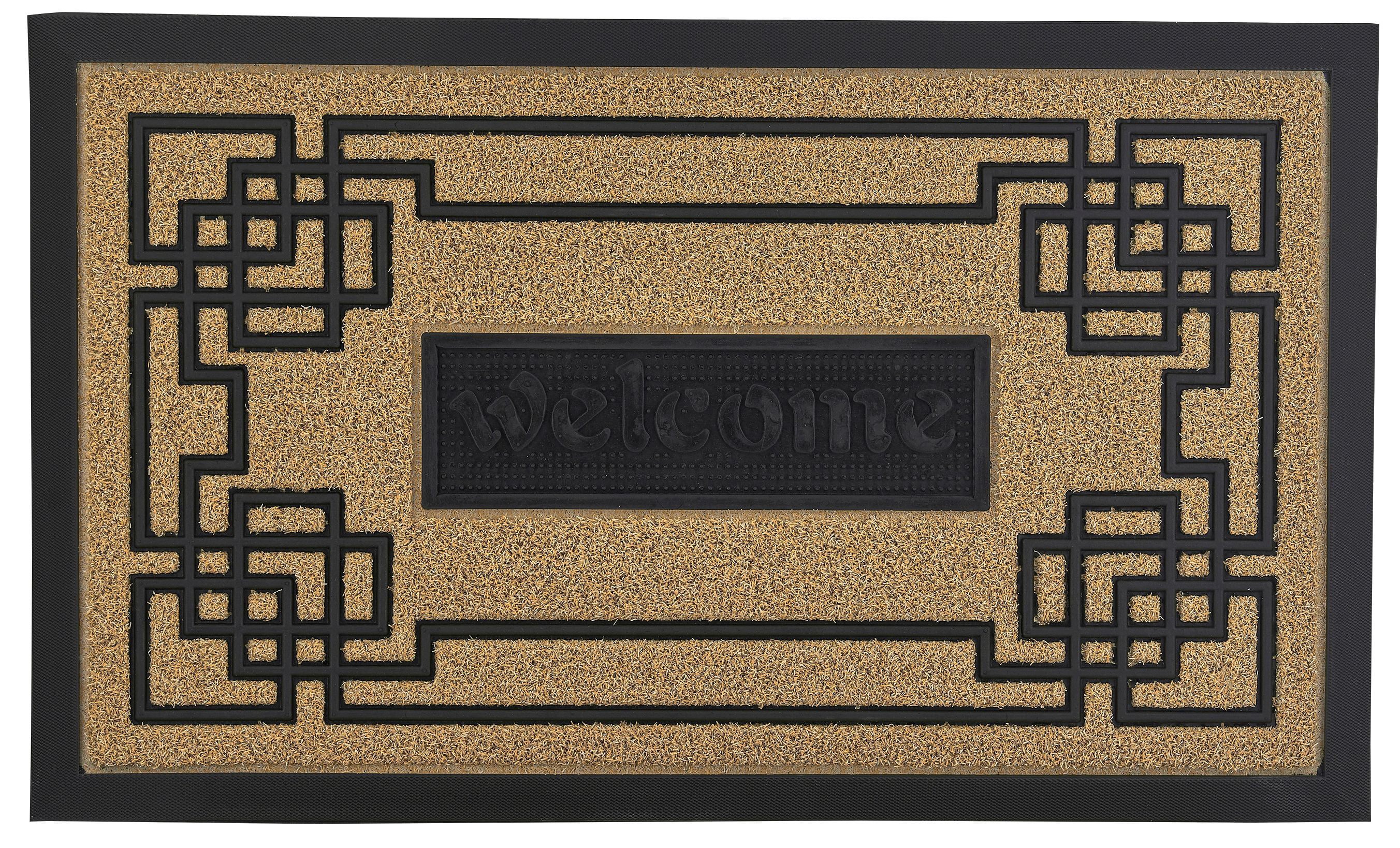 Superio Non-Slip Welcome Doormat for Entry, 18" x 30", Waterproof, Mat ...