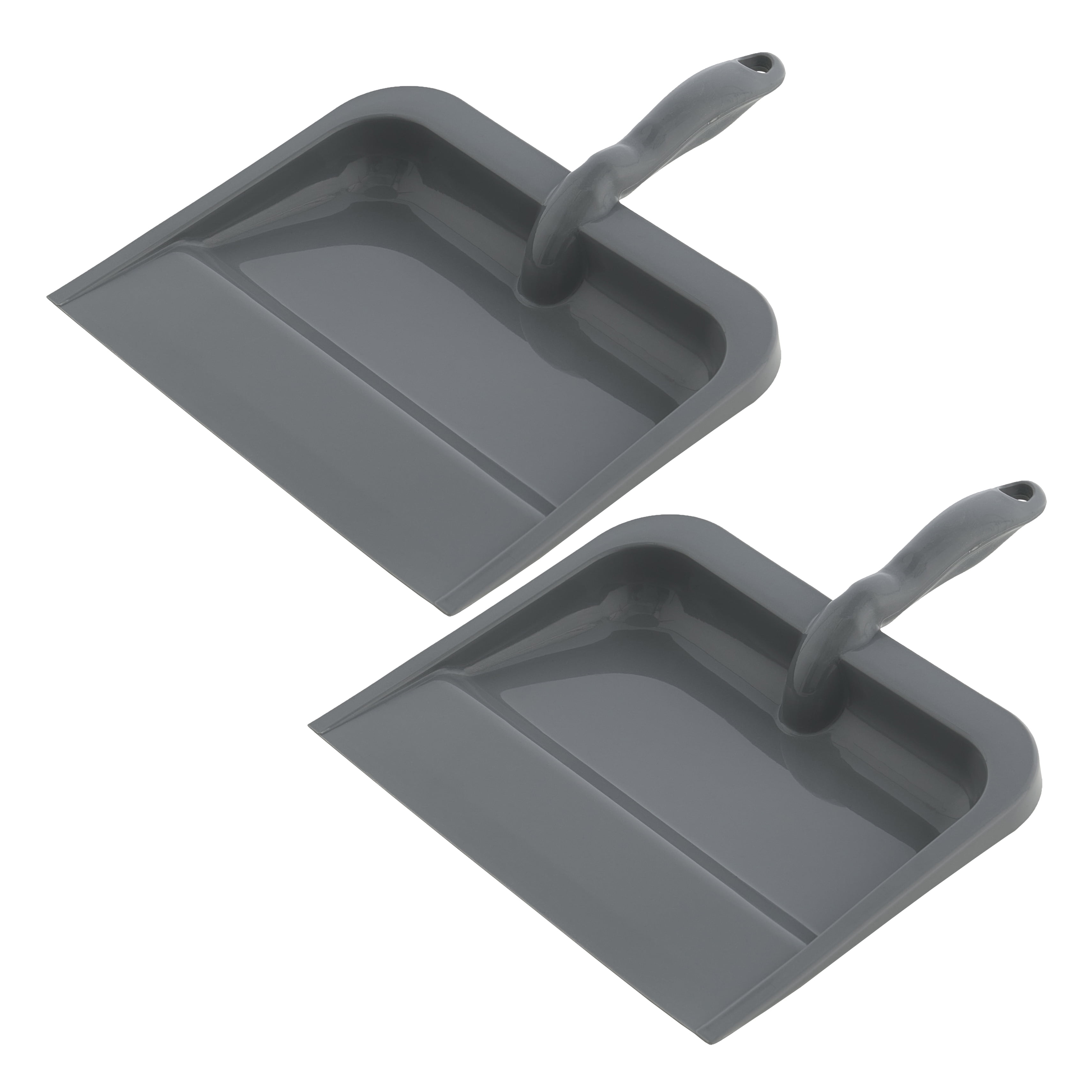 Superio Plastic Dustpan with Handle for Home, 2 Pack - 10-inch Wide ...