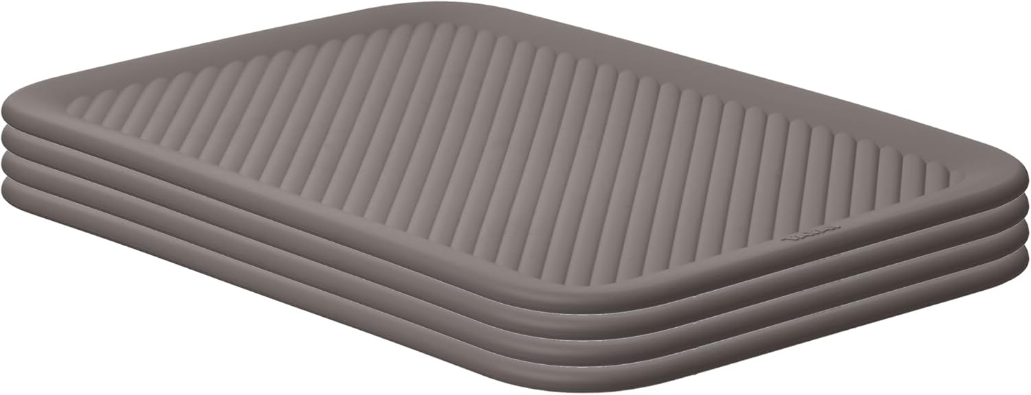 Superio Ribbed Collection - Decorative Plastic Open Home Storage Bins ...