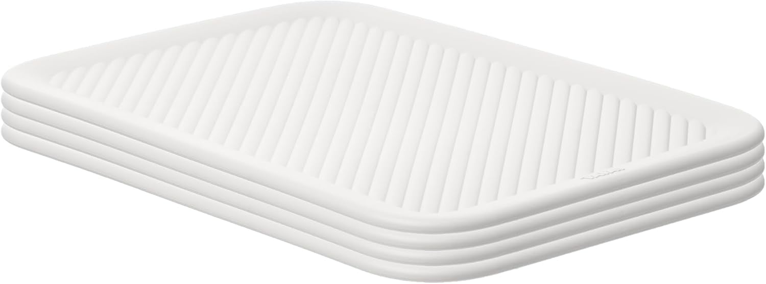 Superio Ribbed Collection - Decorative Plastic Open Home Storage Bins ...