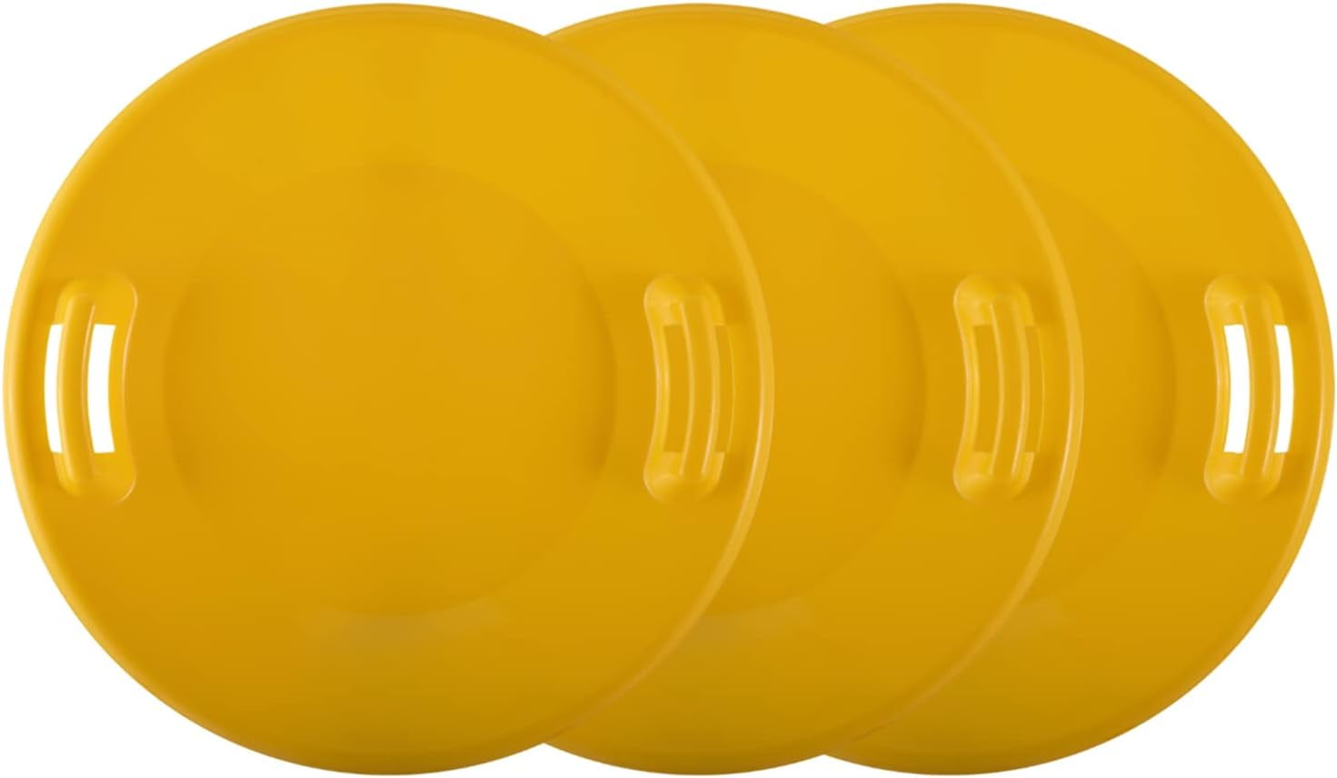 Superio Round Snow Saucer Sleds- 24” Plastic Disc Sleds for Kids and ...