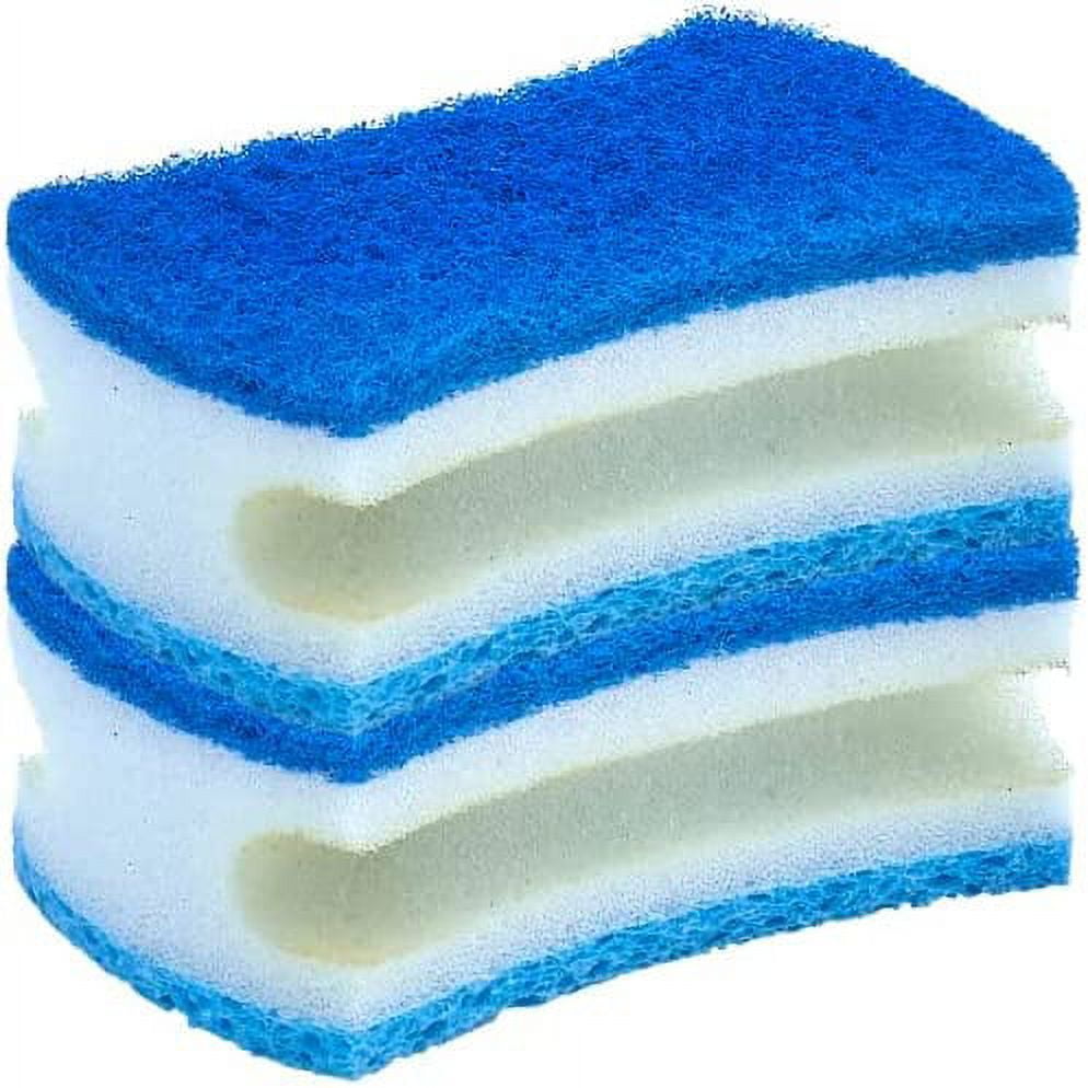 Superio Scrub Sponge with Grip, Heavy Duty Dual Sided – Blue (2 Pack ...